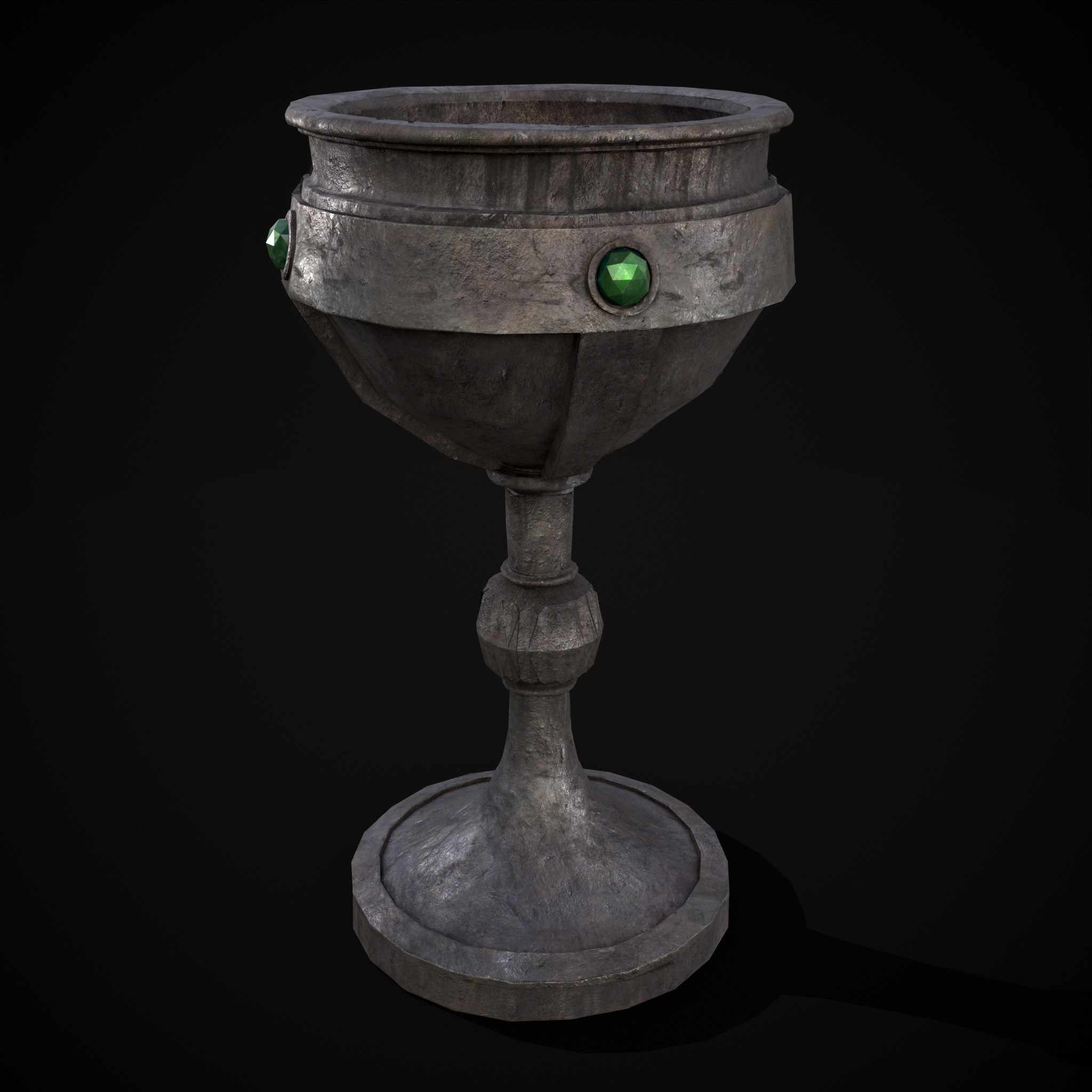 Medieval Iron Emerald Goblet - 3D Model by Get Dead Entertainment