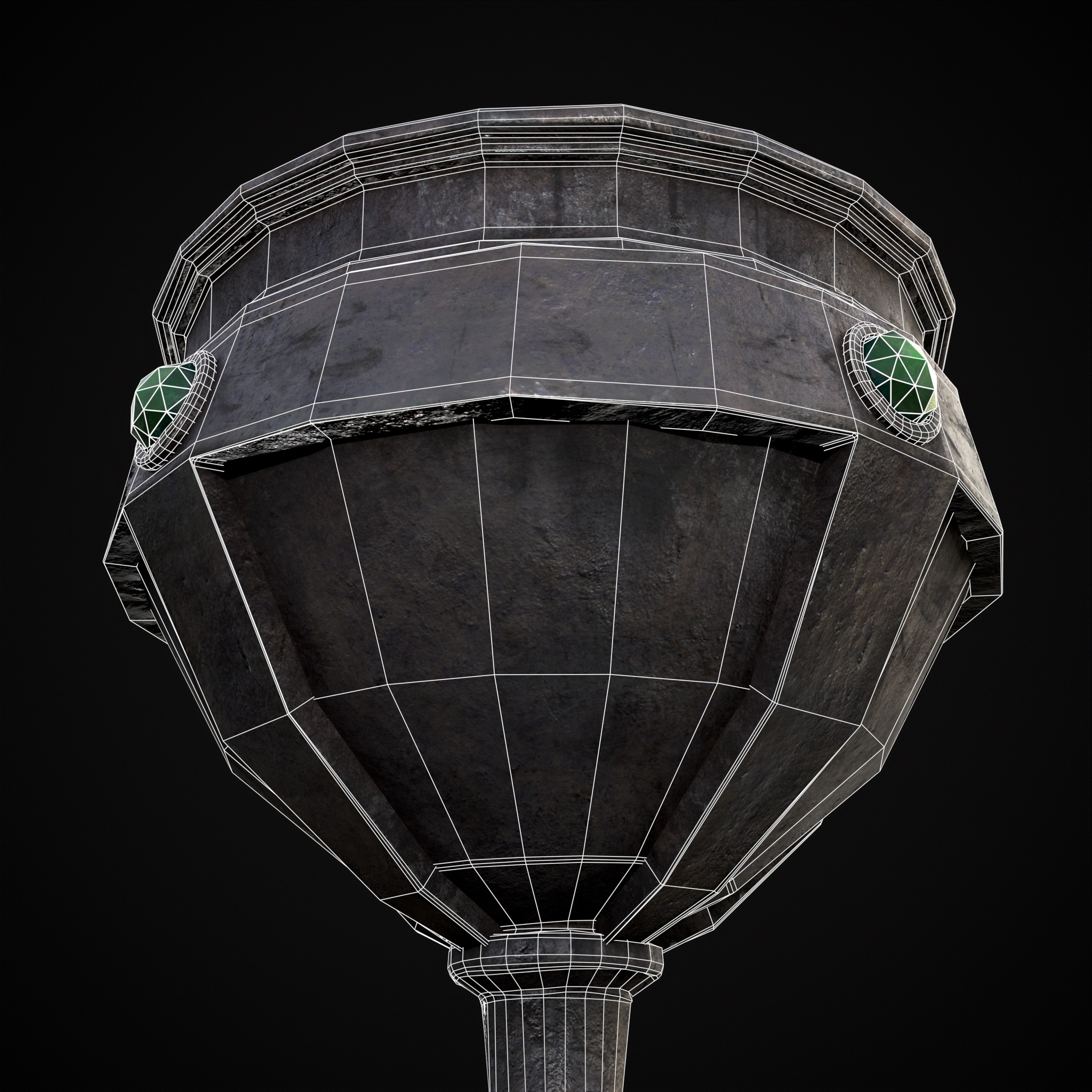 Medieval Iron Emerald Goblet - 3D Model by Get Dead Entertainment