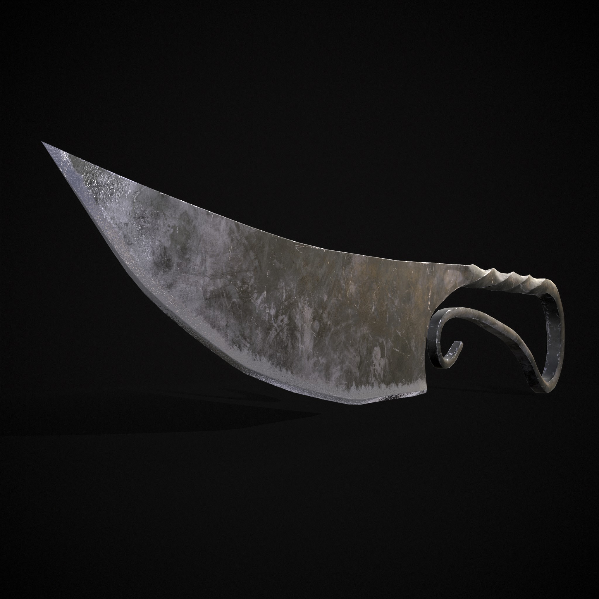 Medieval Iron Twisted Dagger - 3D Model by Get Dead Entertainment