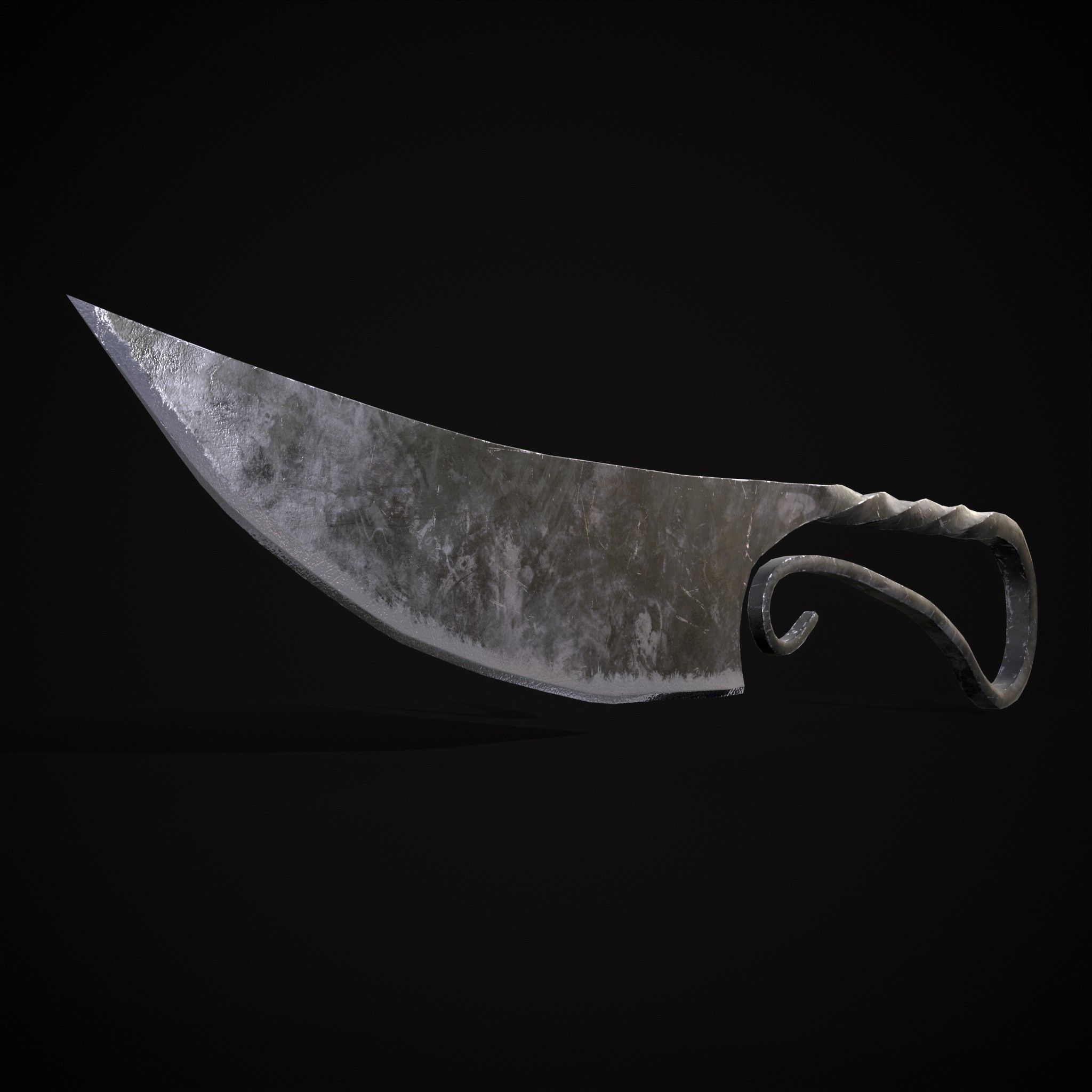 Medieval Iron Twisted Dagger - 3D Model by Get Dead Entertainment