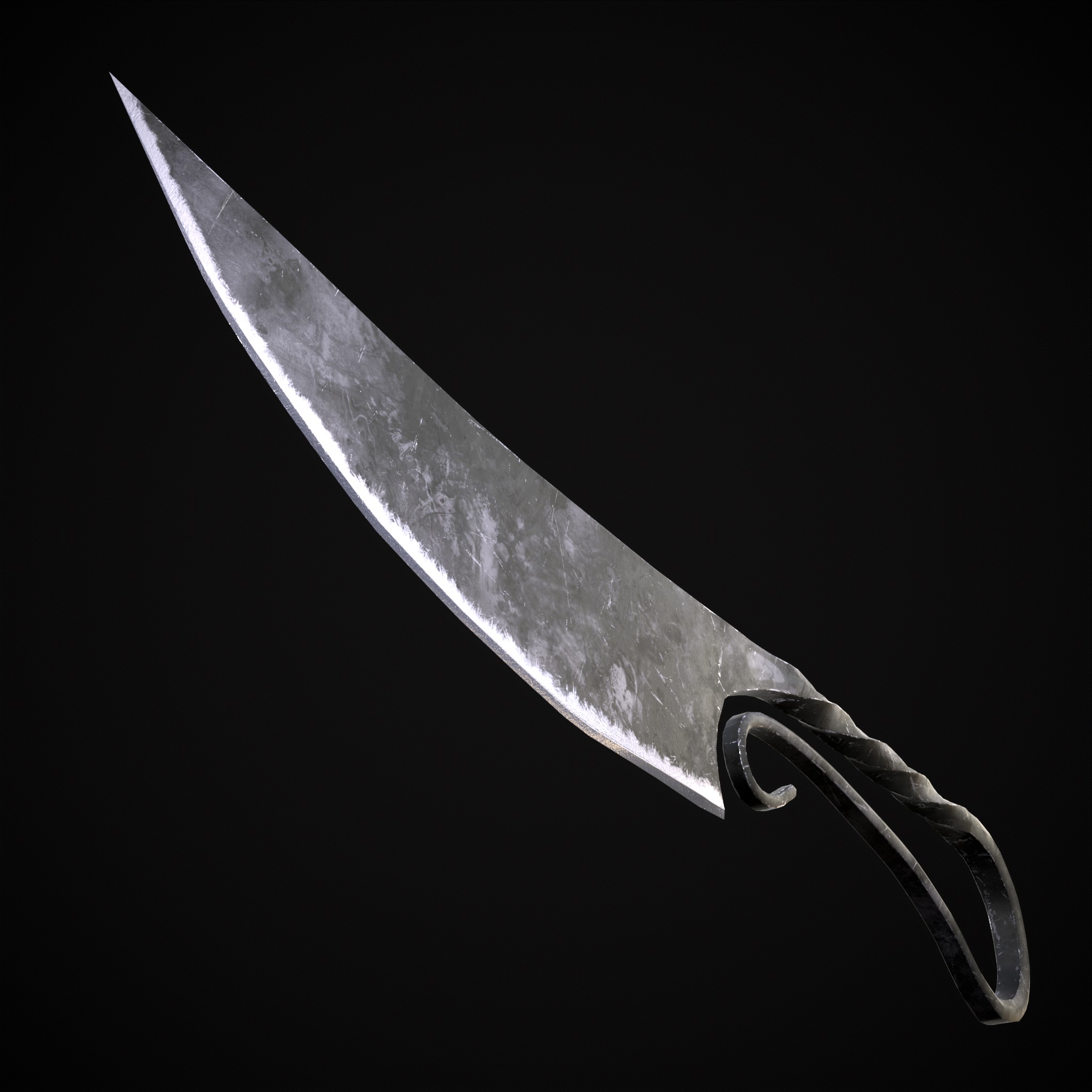 Medieval Iron Twisted Dagger - 3D Model by Get Dead Entertainment