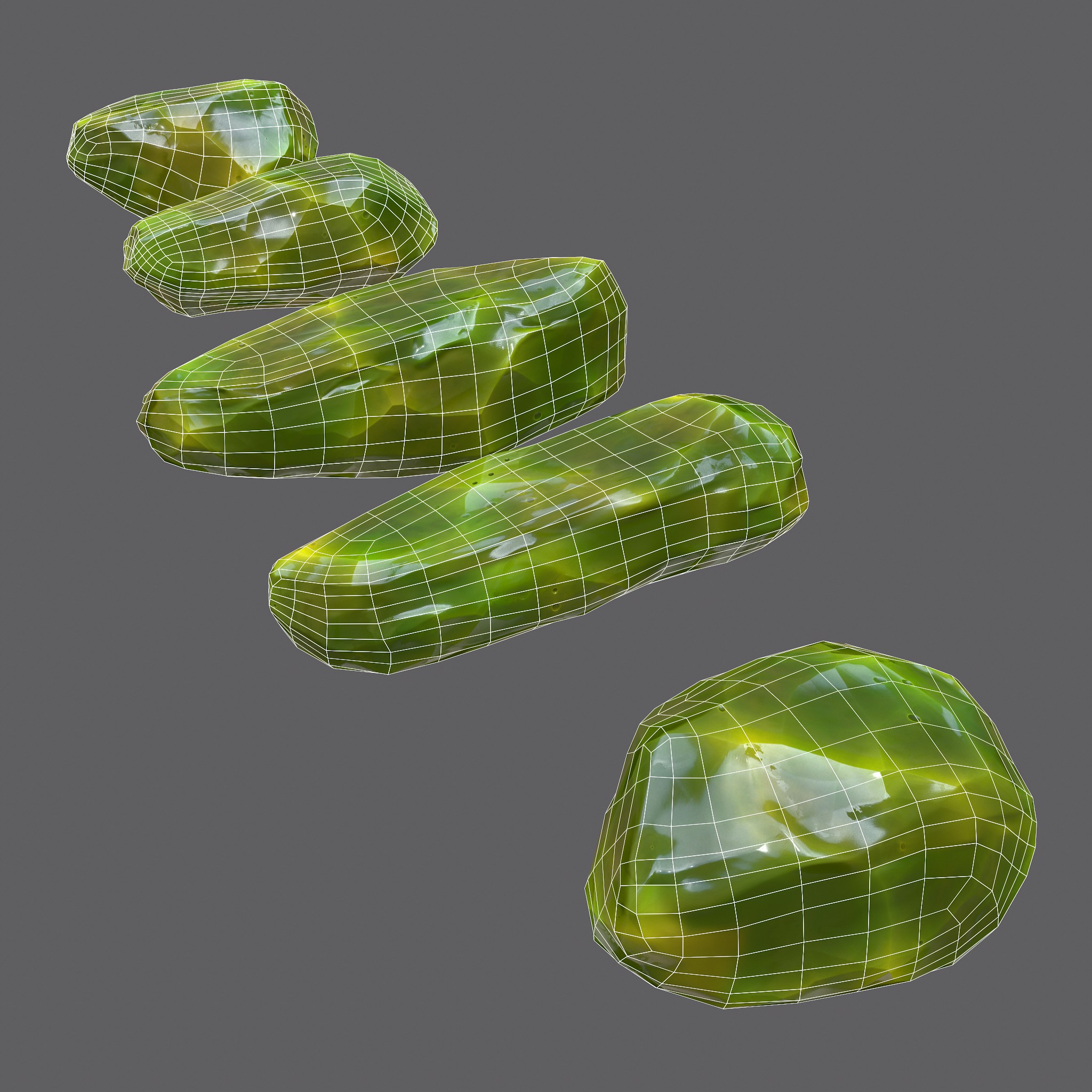 Medieval Jewels Green - 3D Model by Get Dead Entertainment