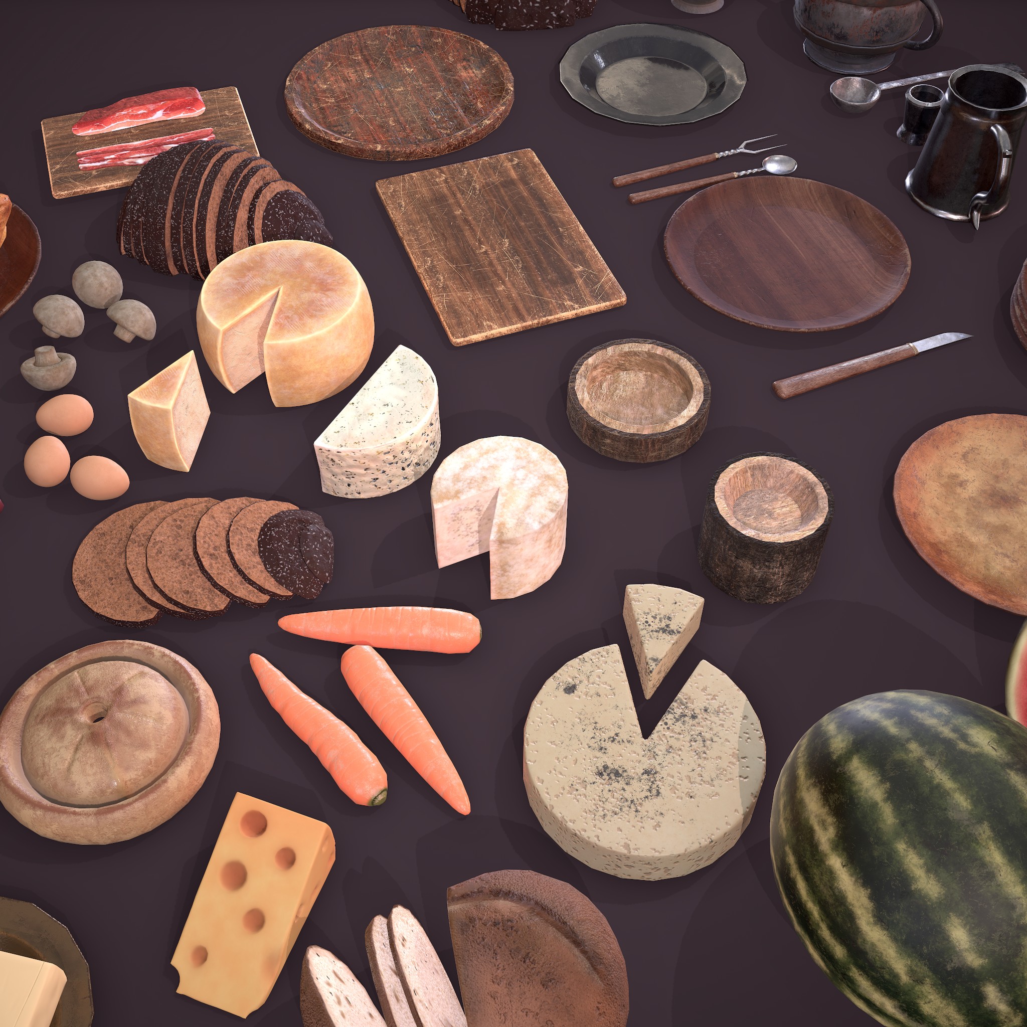 Medieval Kitchen Essentials - 3D Model by Get Dead Entertainment