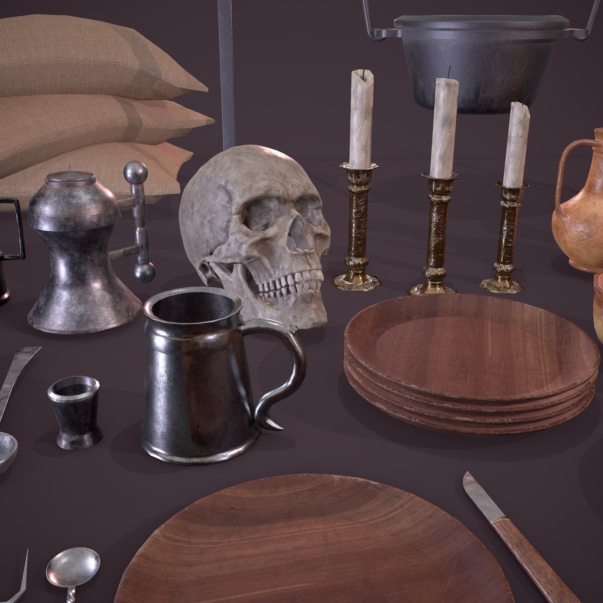 Medieval Kitchen Essentials - 3D Model by Get Dead Entertainment