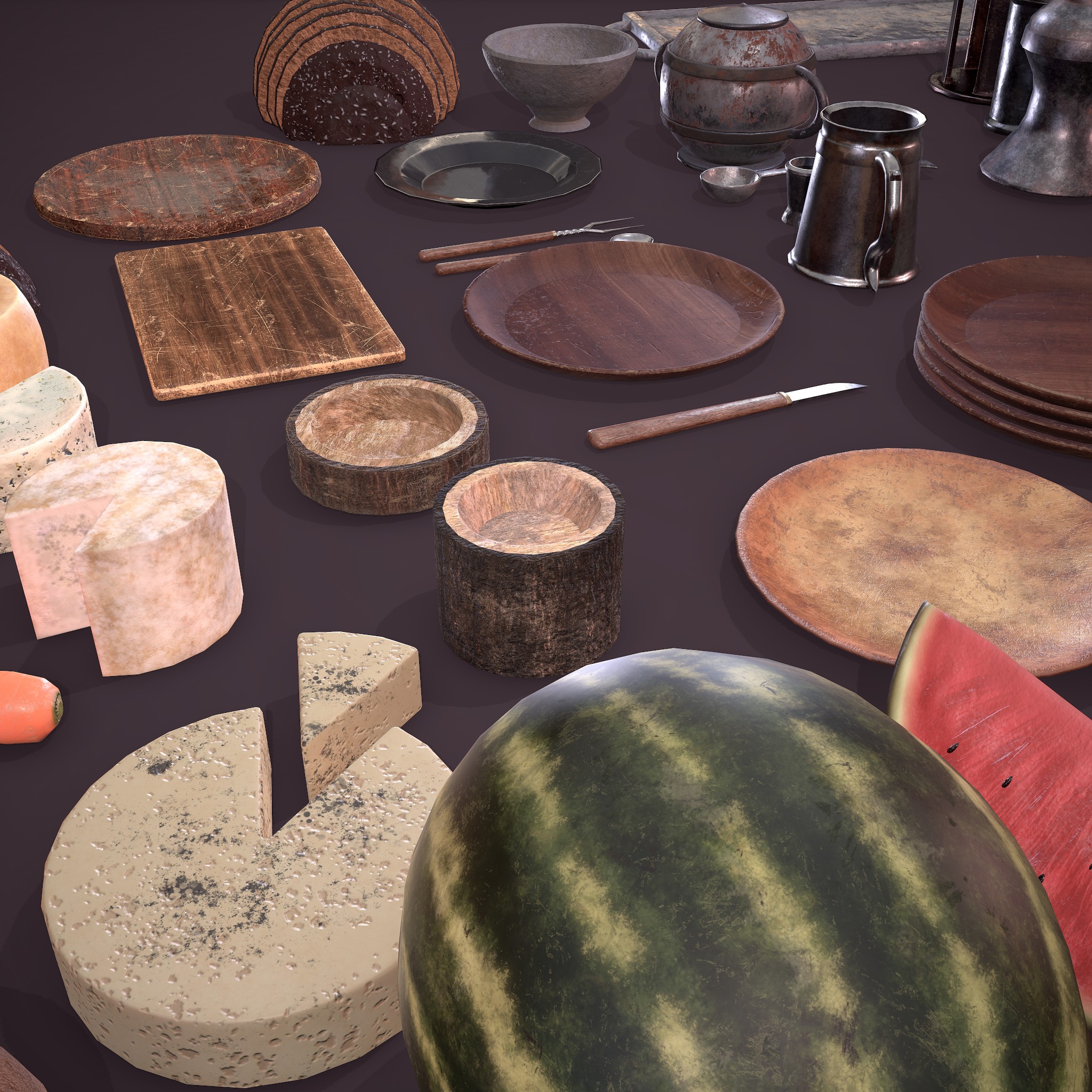 Medieval Kitchen Essentials - 3D Model by Get Dead Entertainment
