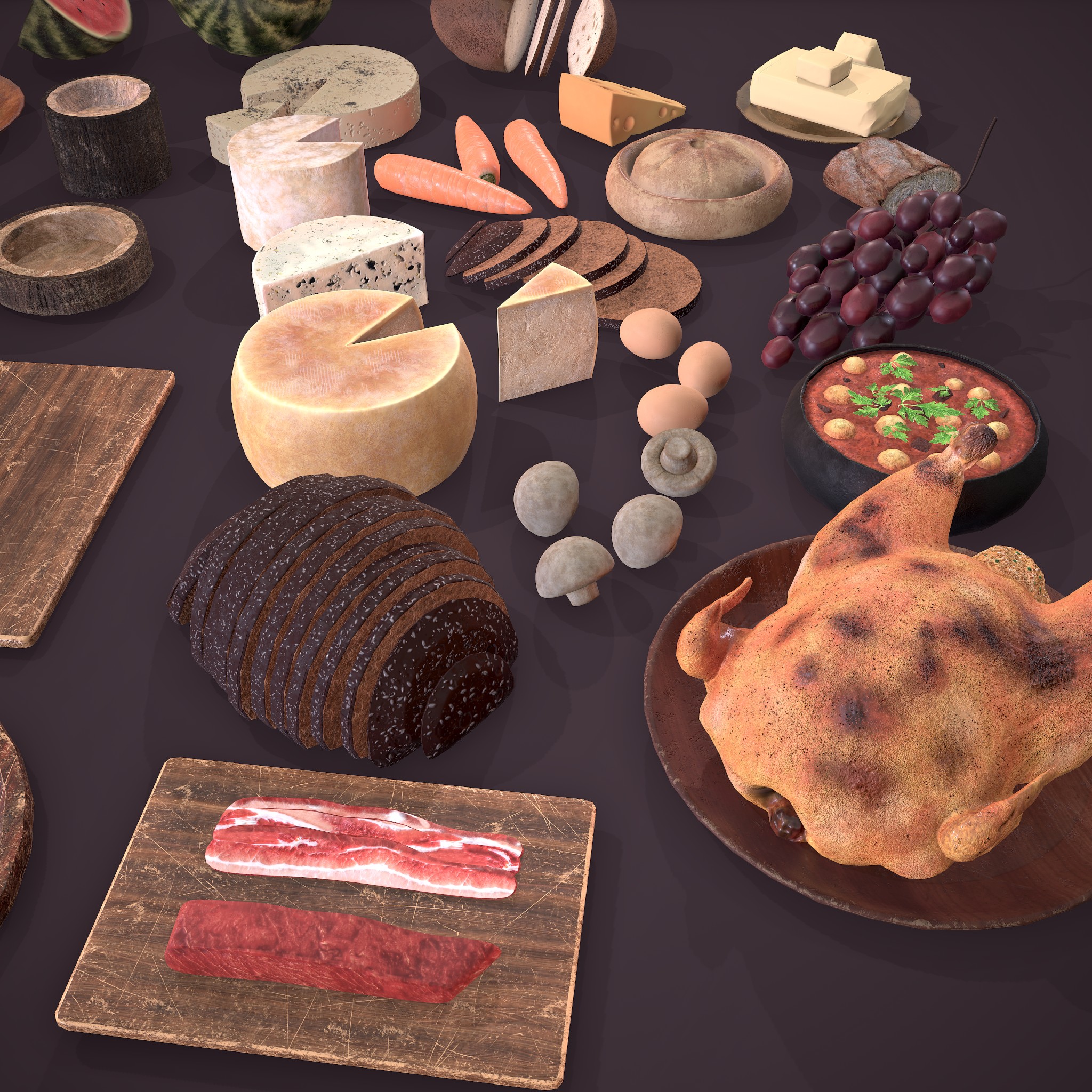 Medieval Kitchen Essentials - 3D Model by Get Dead Entertainment