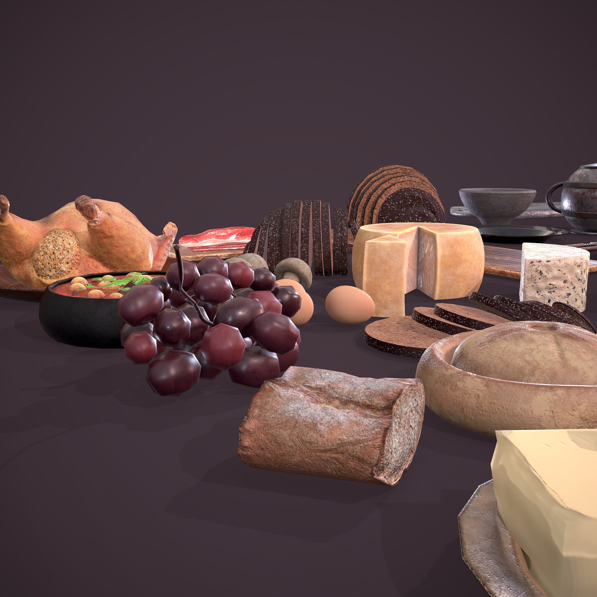 Medieval Kitchen Essentials - 3D Model by Get Dead Entertainment