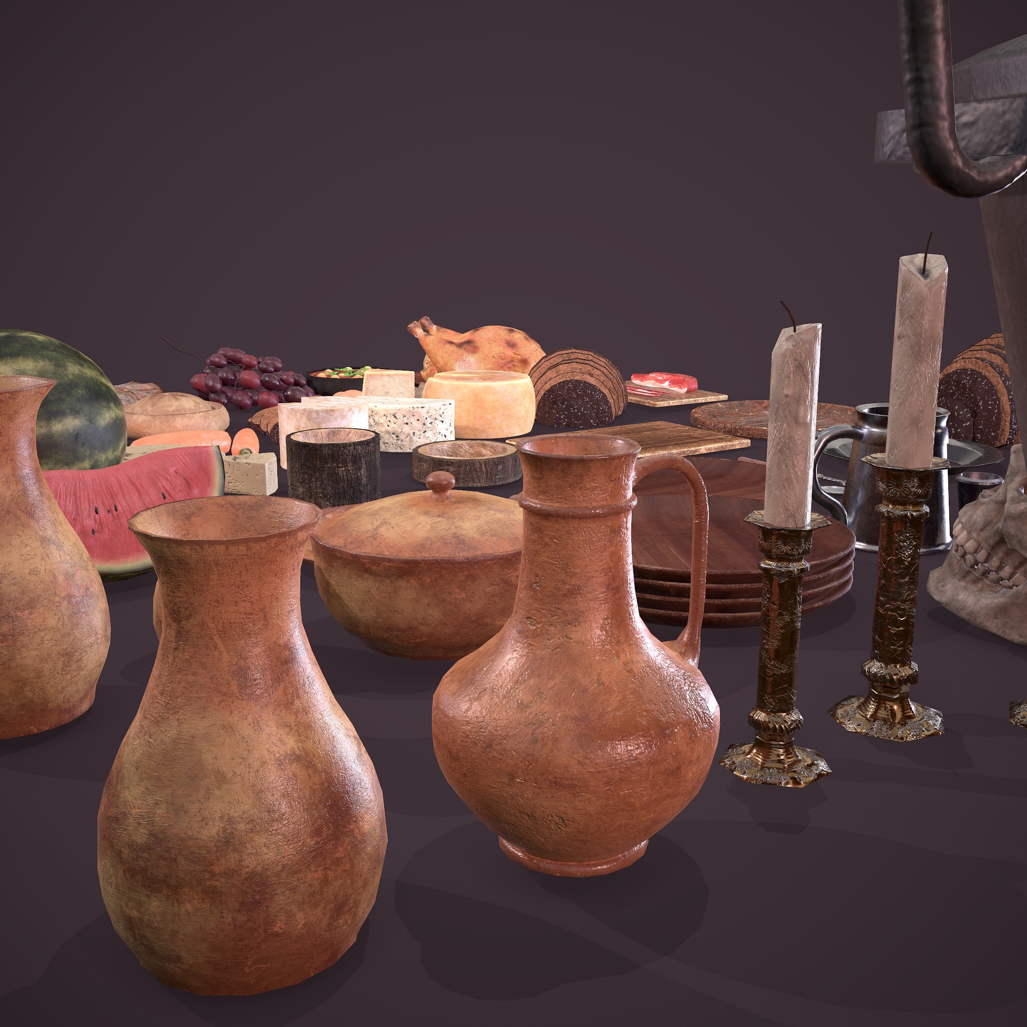 Medieval Kitchen Essentials - 3D Model by Get Dead Entertainment