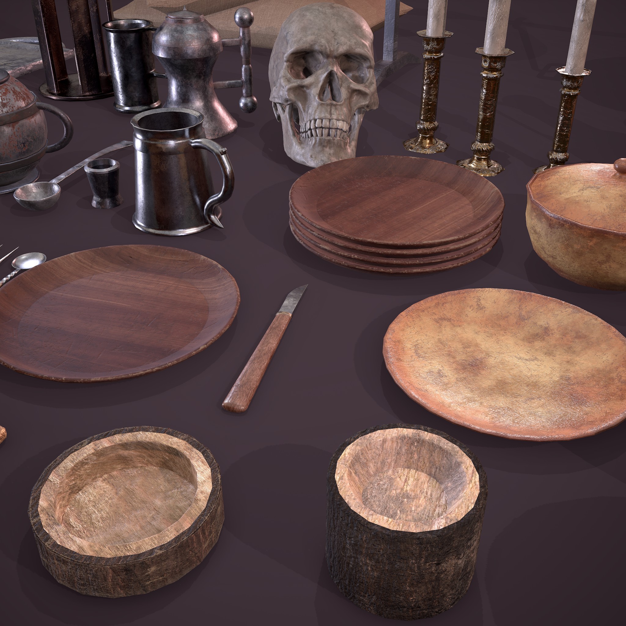 Medieval Kitchen Essentials - 3D Model by Get Dead Entertainment