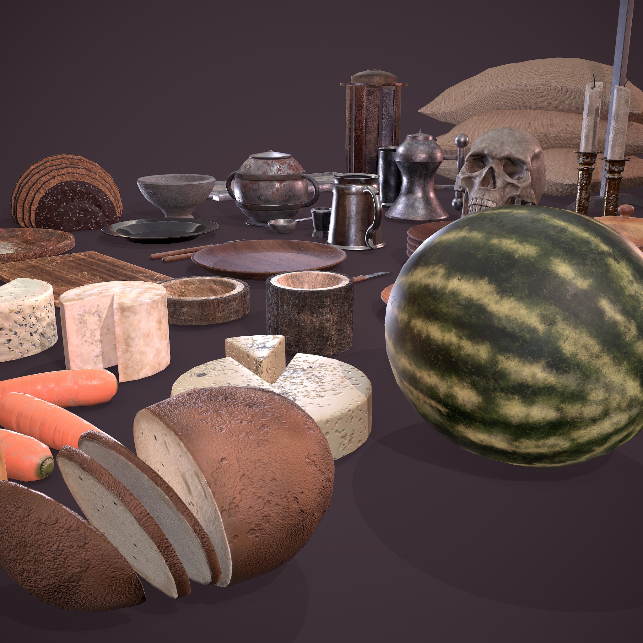 Medieval Kitchen Essentials - 3D Model by Get Dead Entertainment