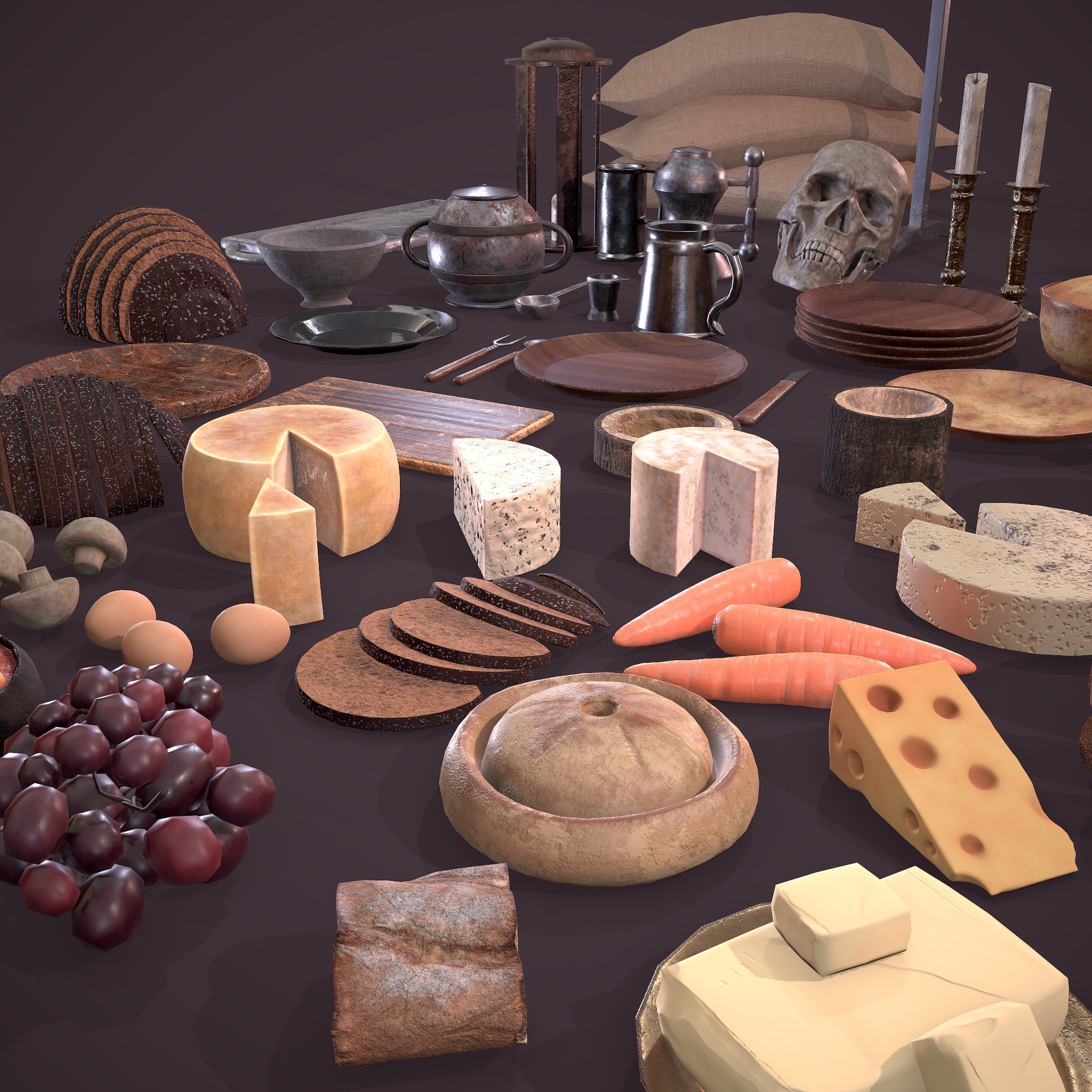 Medieval Kitchen Essentials - 3D Model by Get Dead Entertainment