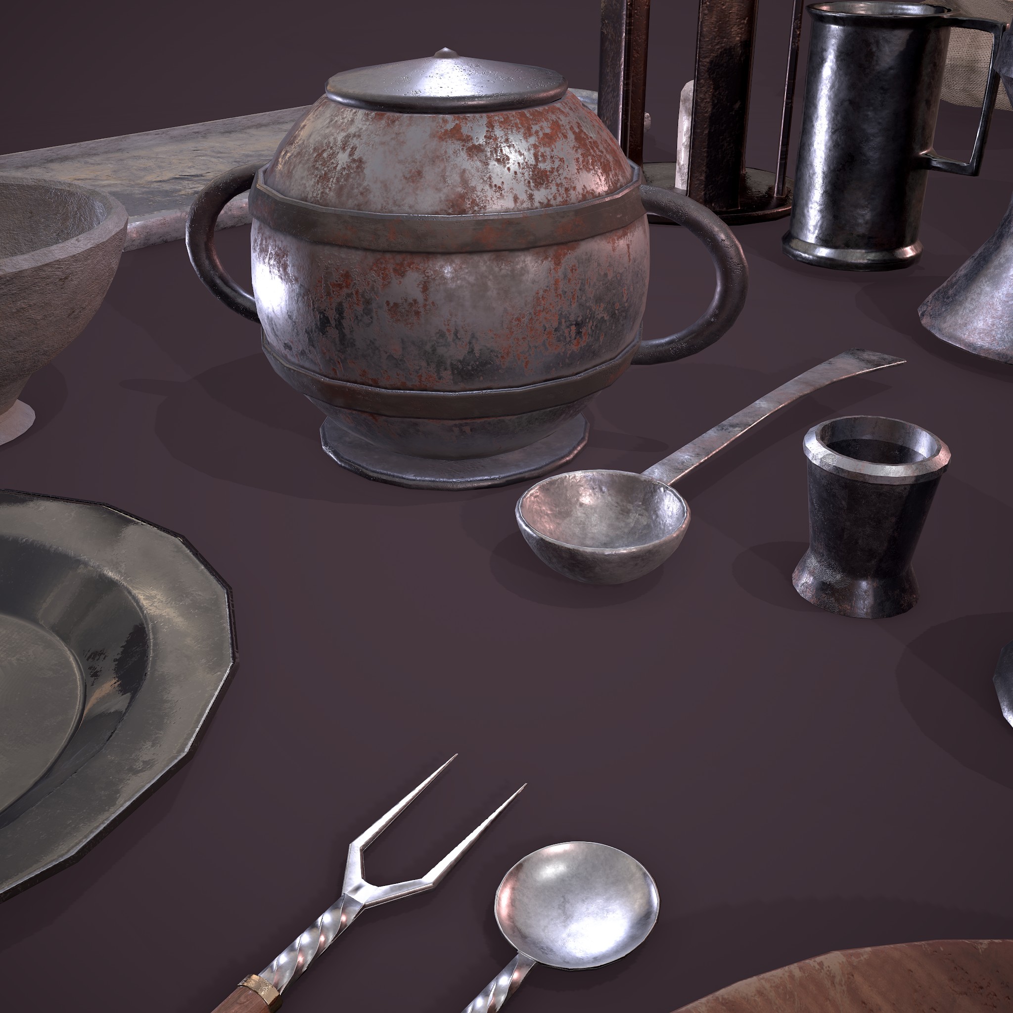 Medieval Kitchen Essentials - 3D Model by Get Dead Entertainment