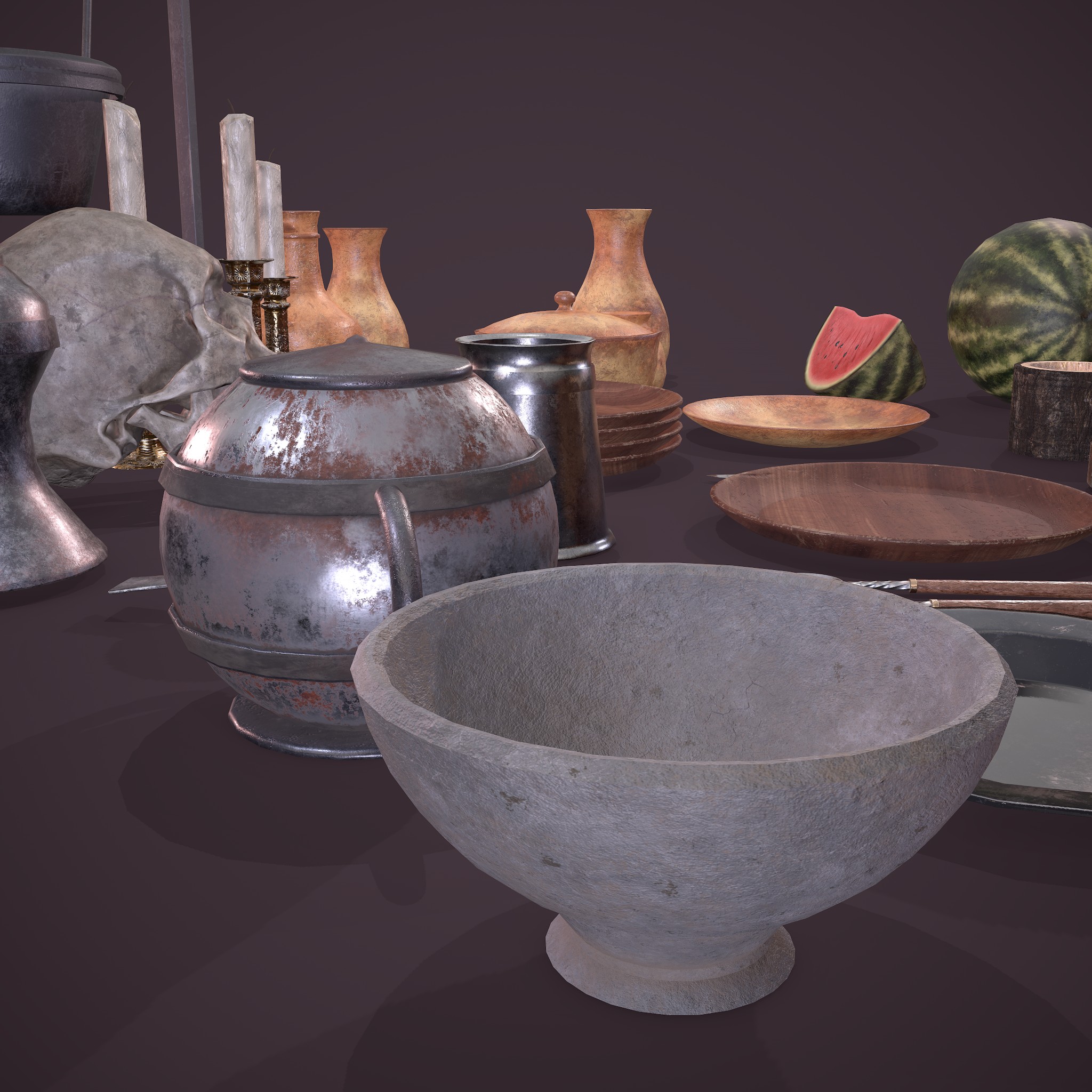 Medieval Kitchen Essentials - 3D Model by Get Dead Entertainment
