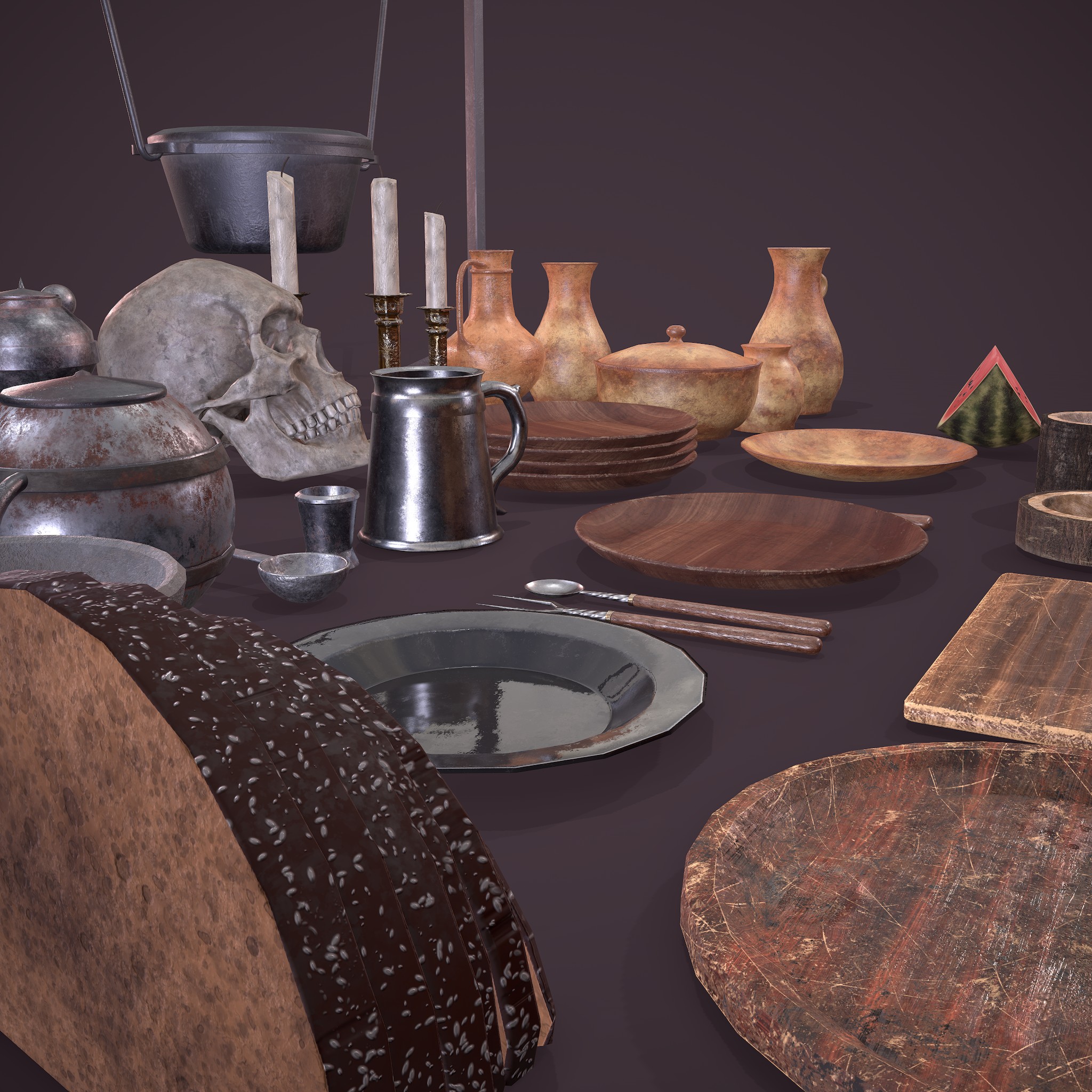 Medieval Kitchen Essentials - 3D Model by Get Dead Entertainment