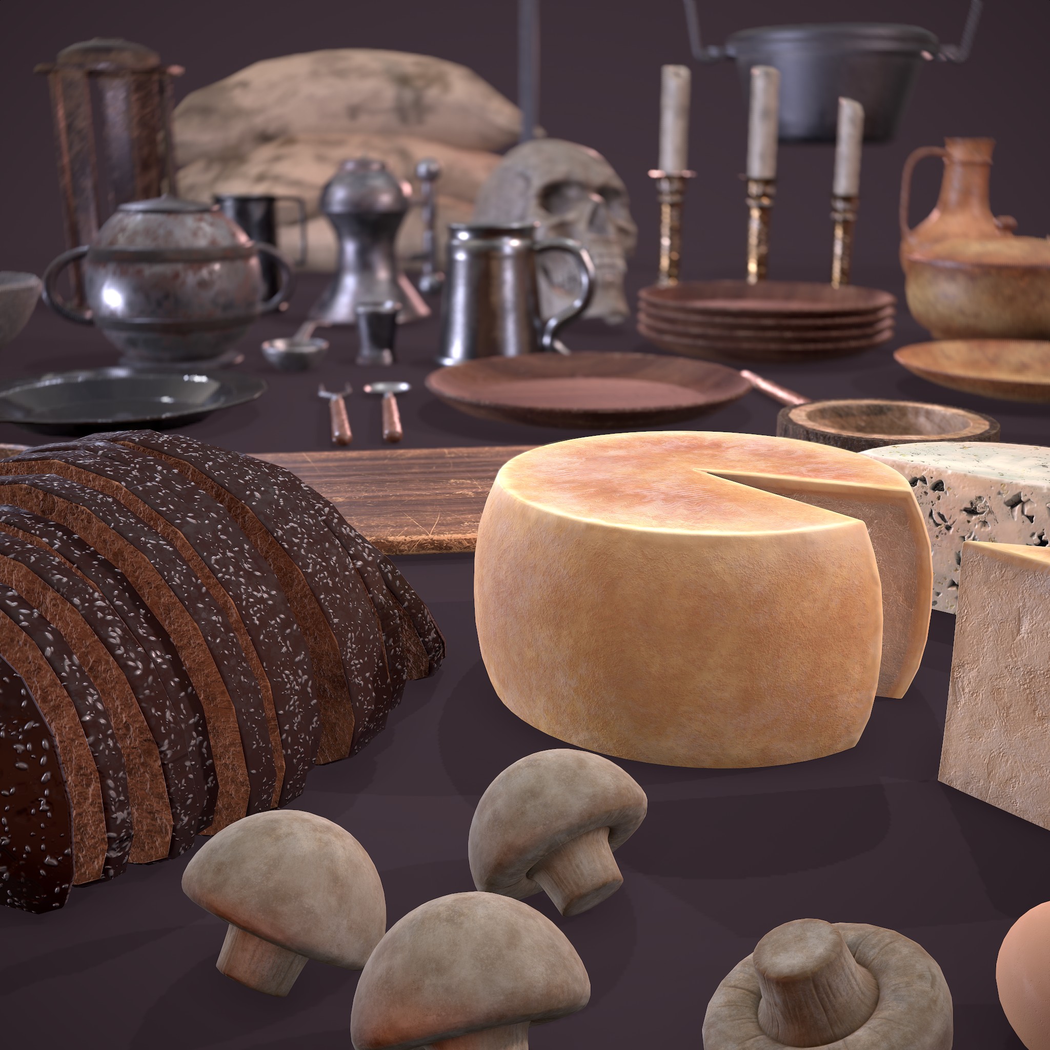 Medieval Kitchen Essentials - 3D Model by Get Dead Entertainment