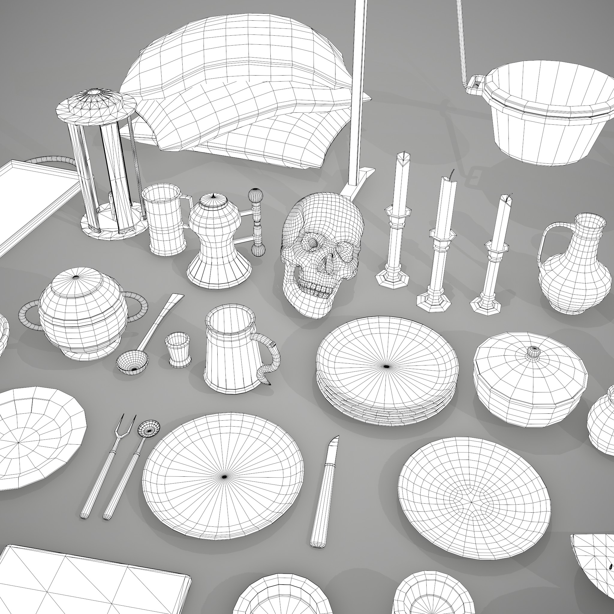 Medieval Kitchen Essentials - 3D Model by Get Dead Entertainment