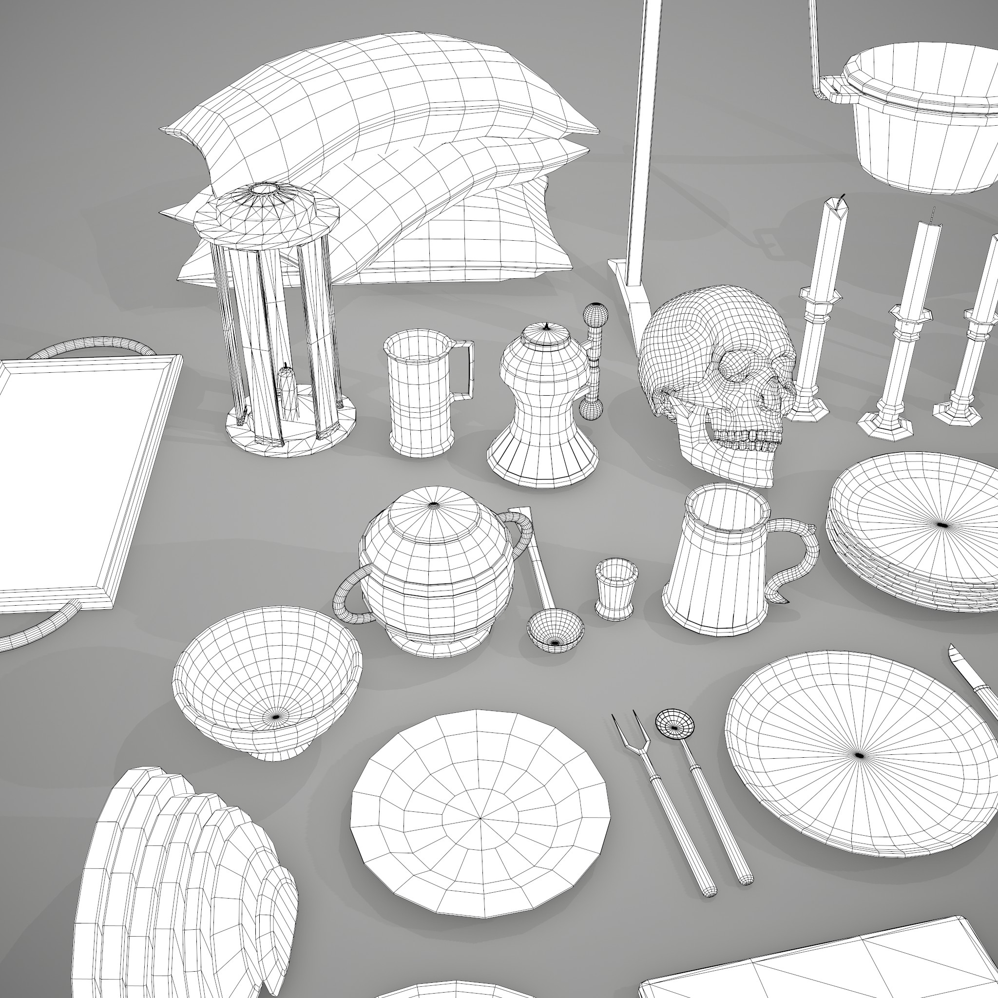 Medieval Kitchen Essentials - 3D Model by Get Dead Entertainment