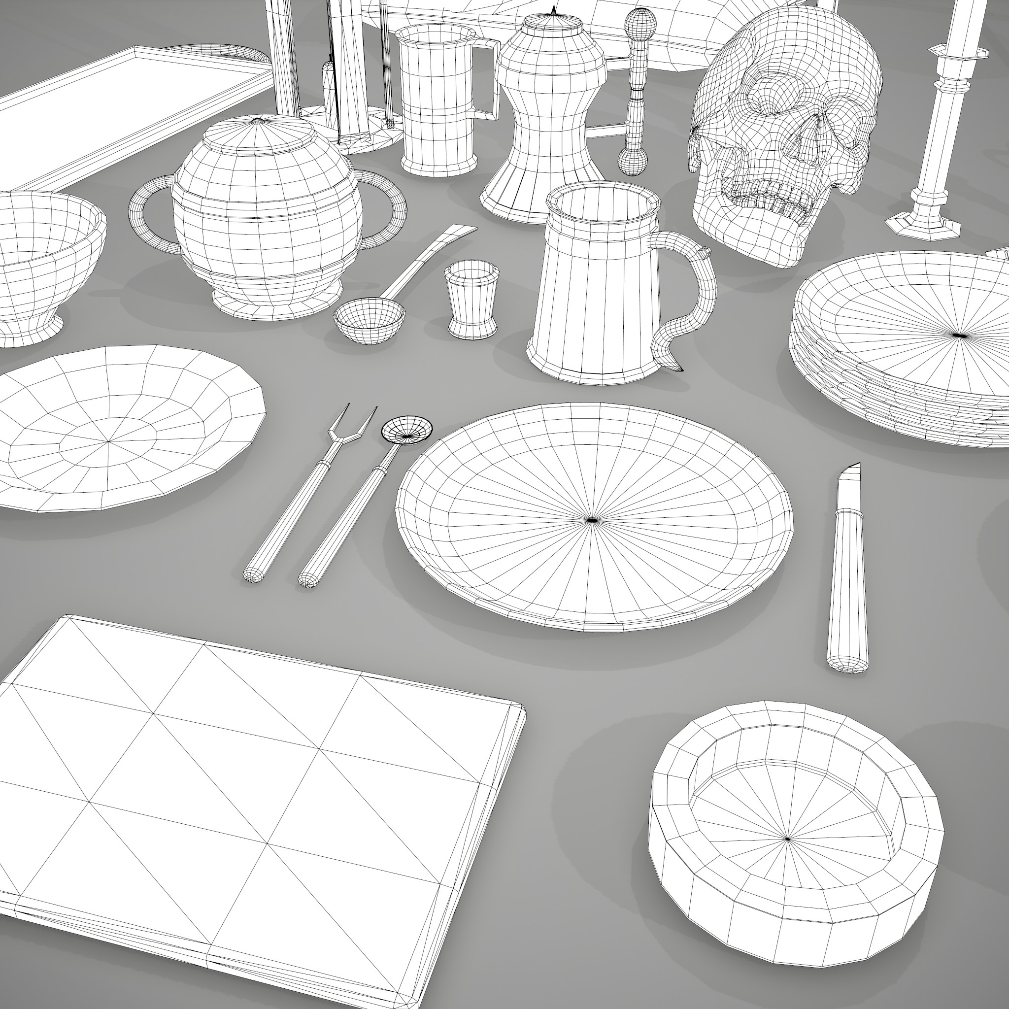 Medieval Kitchen Essentials - 3D Model by Get Dead Entertainment