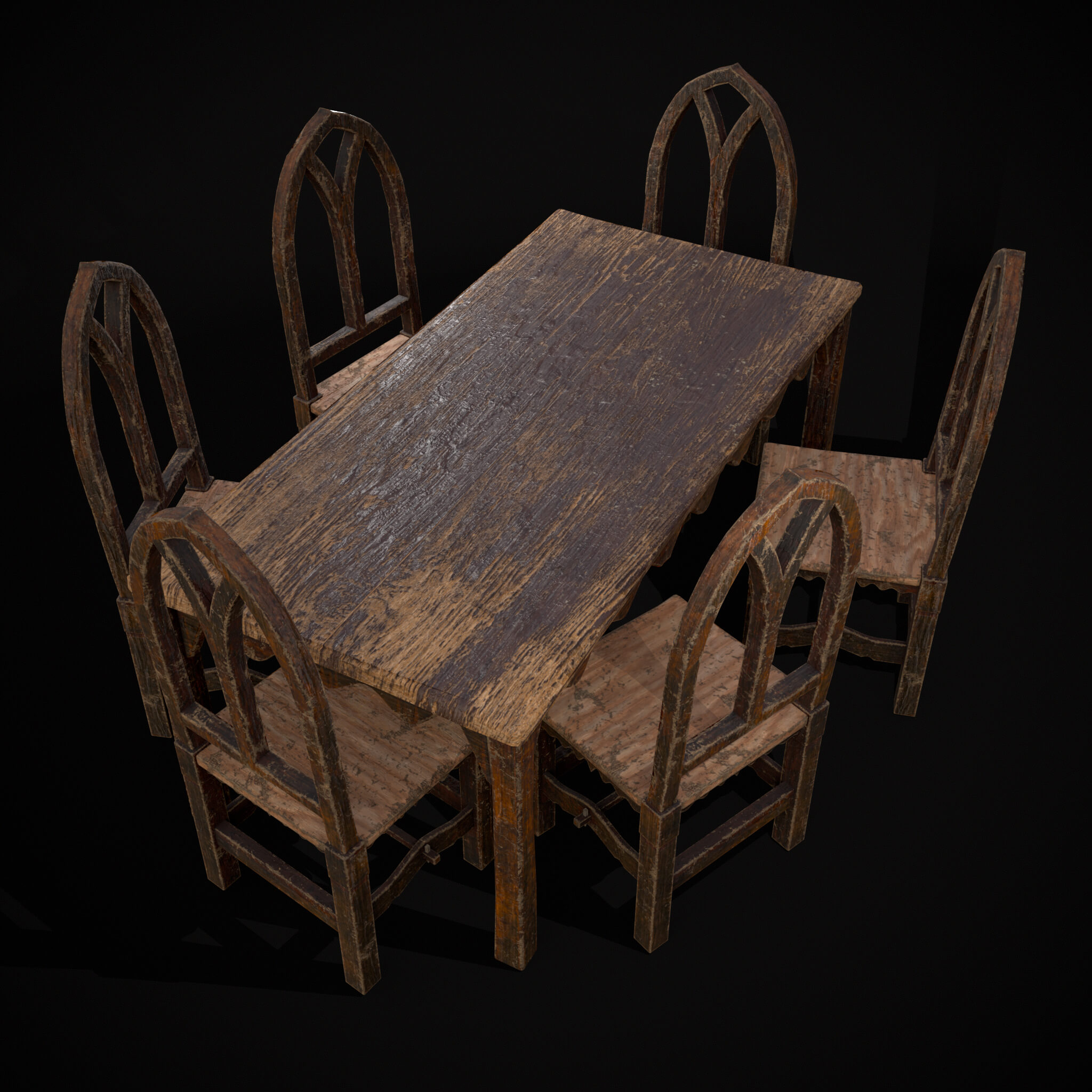 Medieval Kitchen Table Set - 3D Model by Get Dead Entertainment