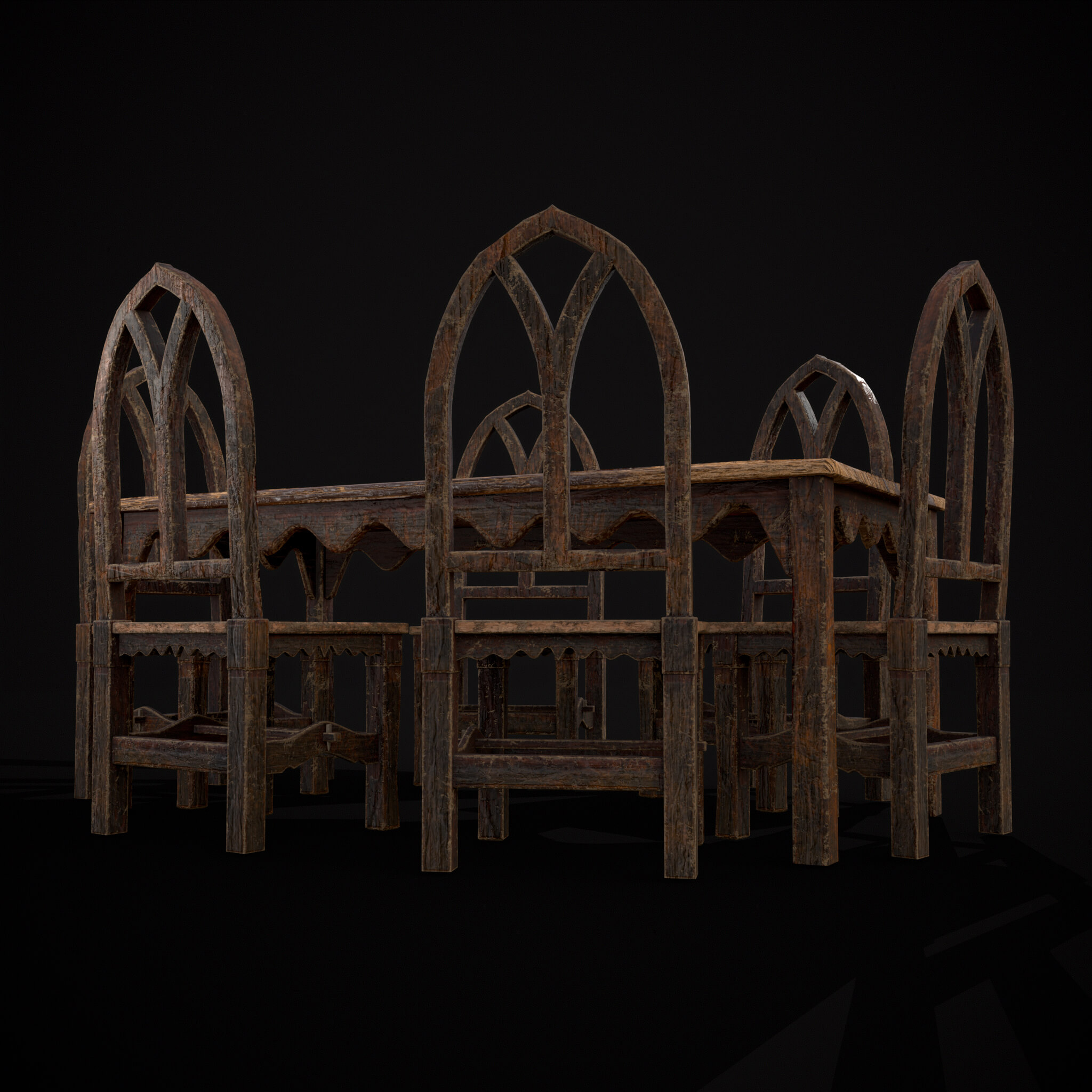 Medieval Kitchen Table Set - 3D Model by Get Dead Entertainment