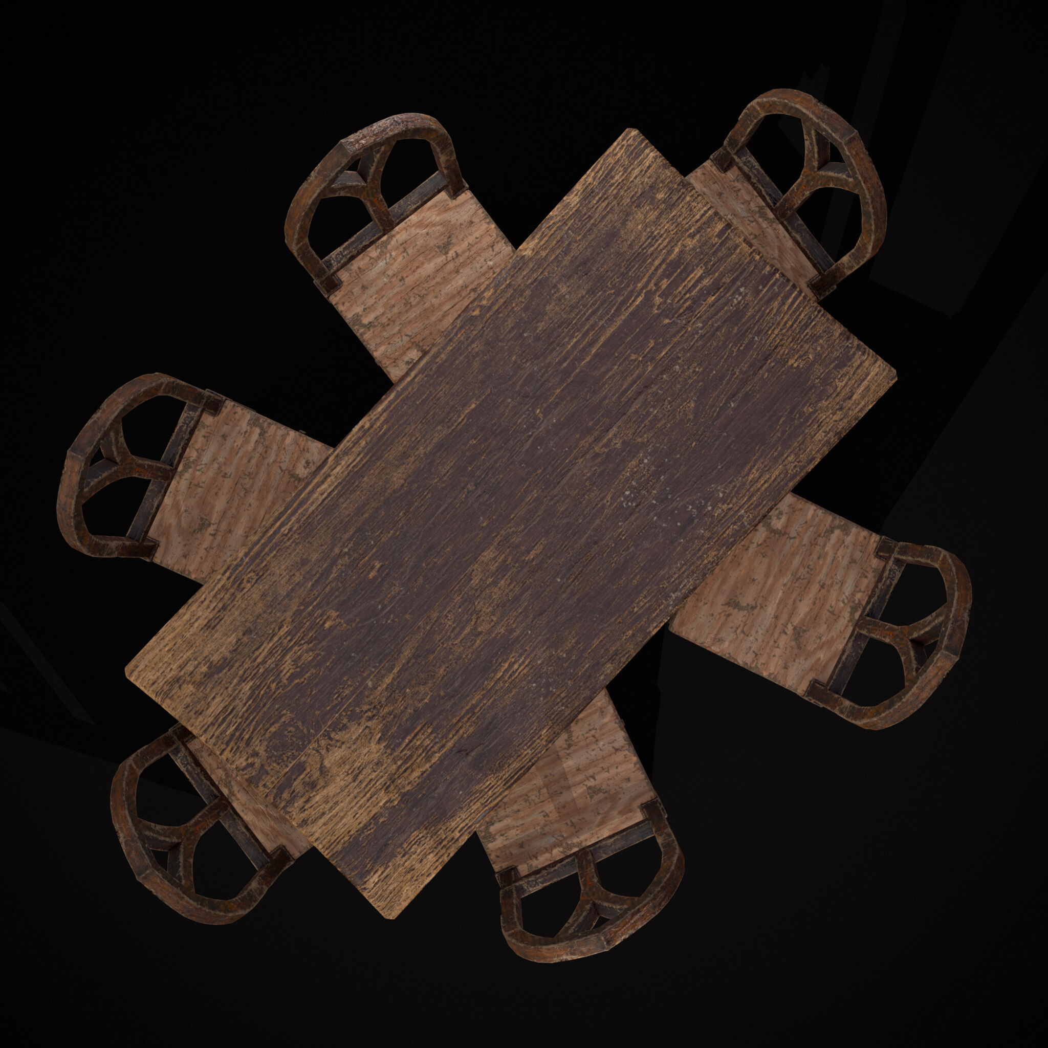 Medieval Kitchen Table Set - 3D Model by Get Dead Entertainment