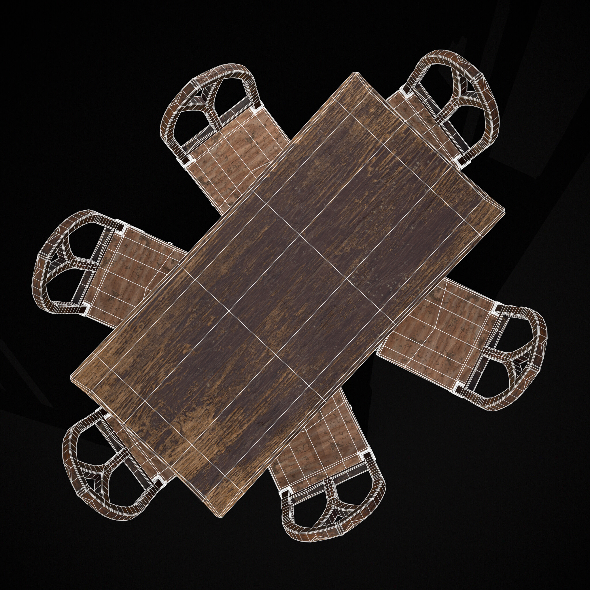 Medieval Kitchen Table Set - 3D Model by Get Dead Entertainment