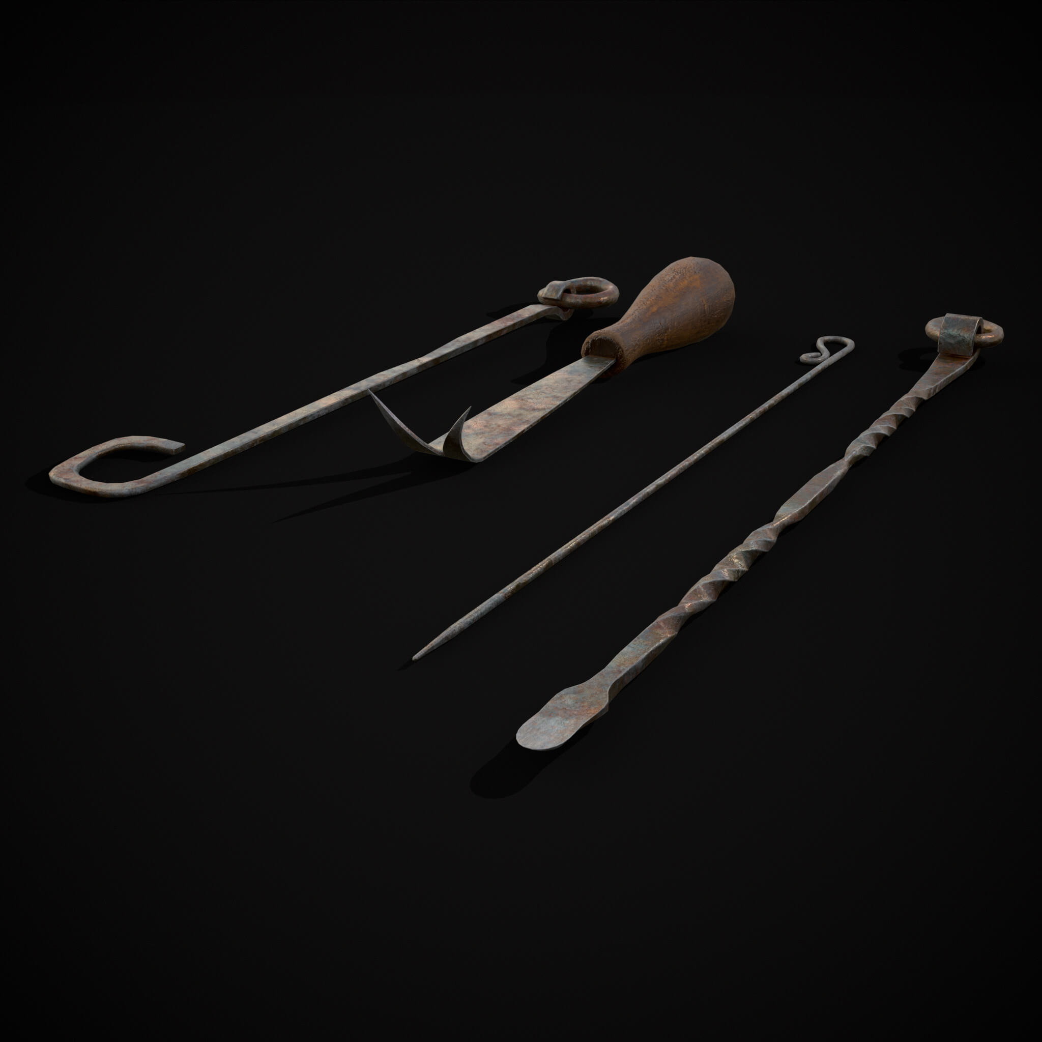 Medieval Leather Crafting Tools - 3D Model by Get Dead Entertainment