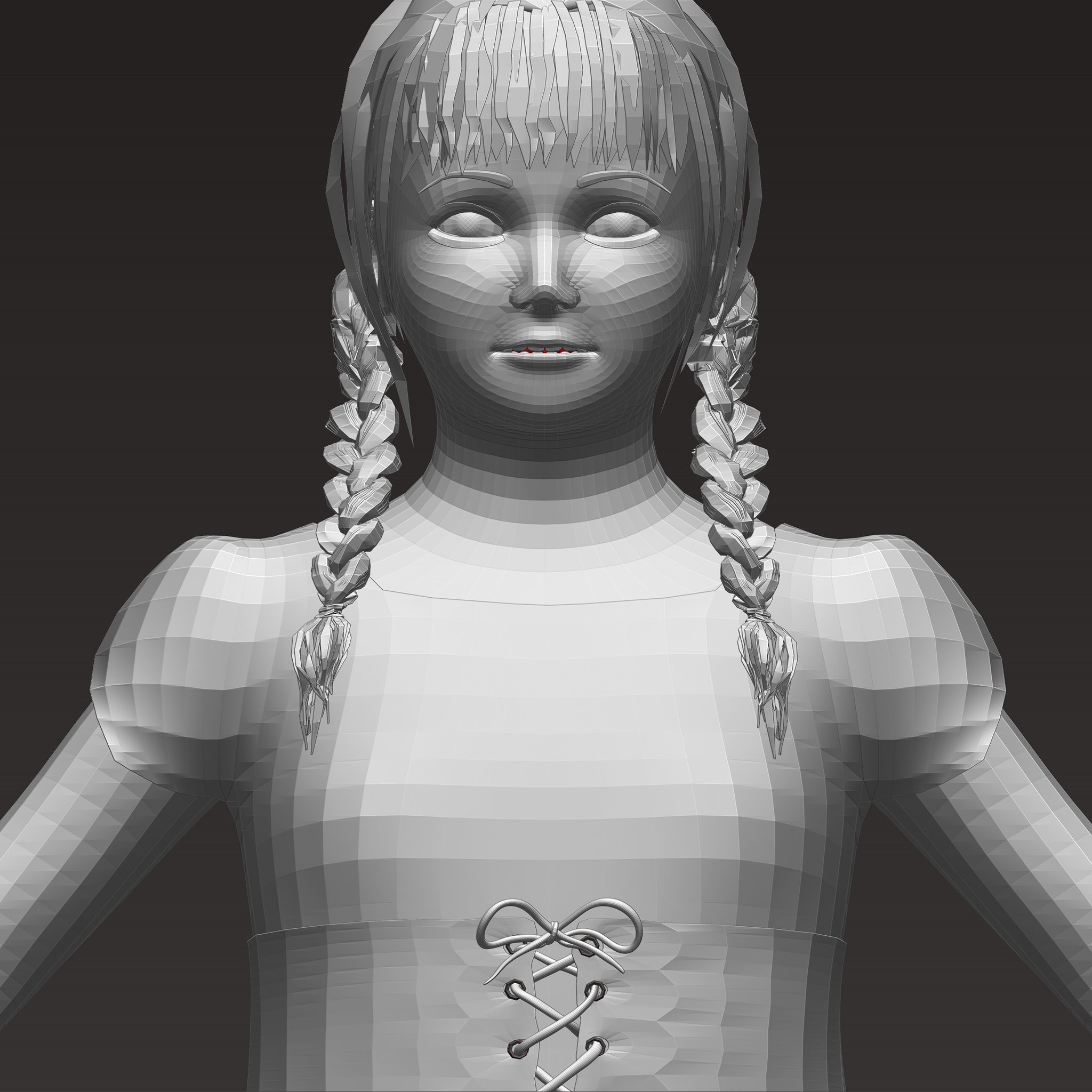 Medieval Little Girl Base Mesh - 3D Model by Get Dead Entertainment