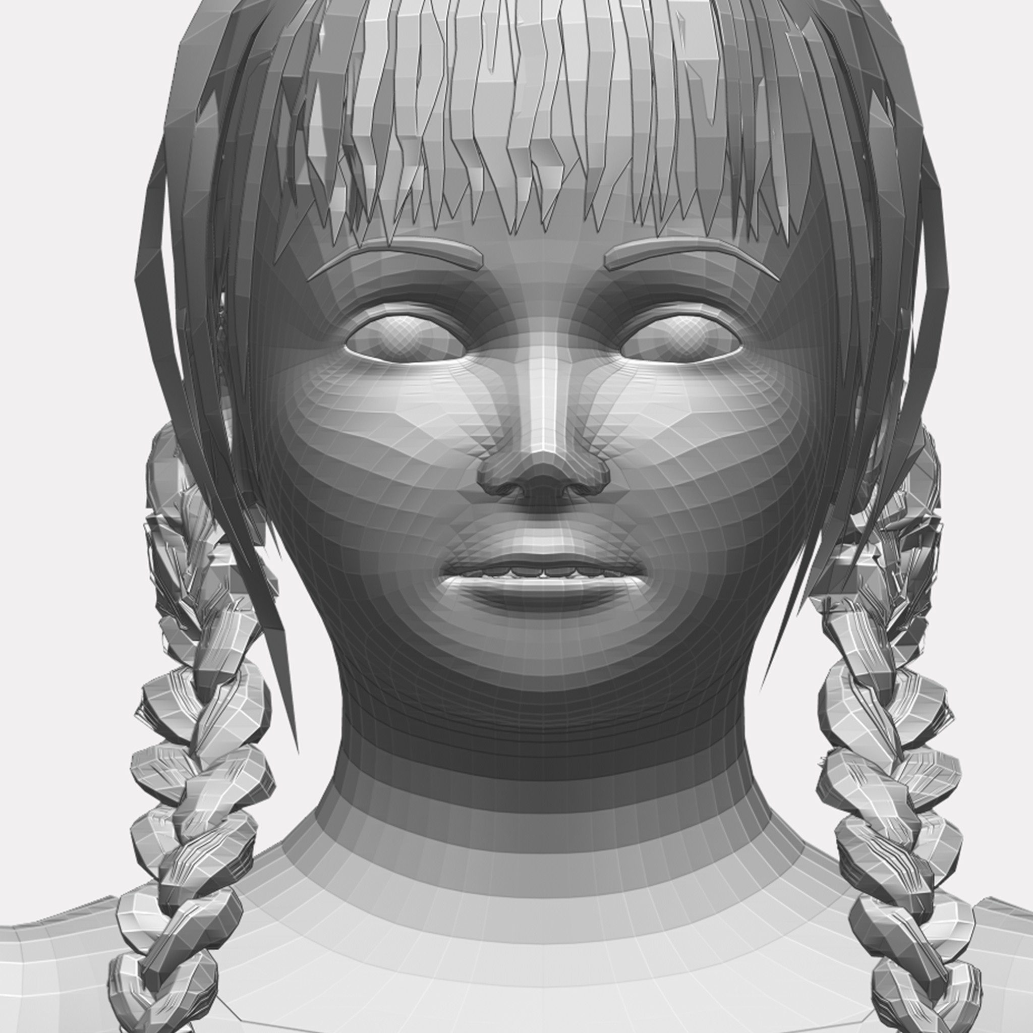 Medieval Little Girl Base Mesh - 3D Model by Get Dead Entertainment