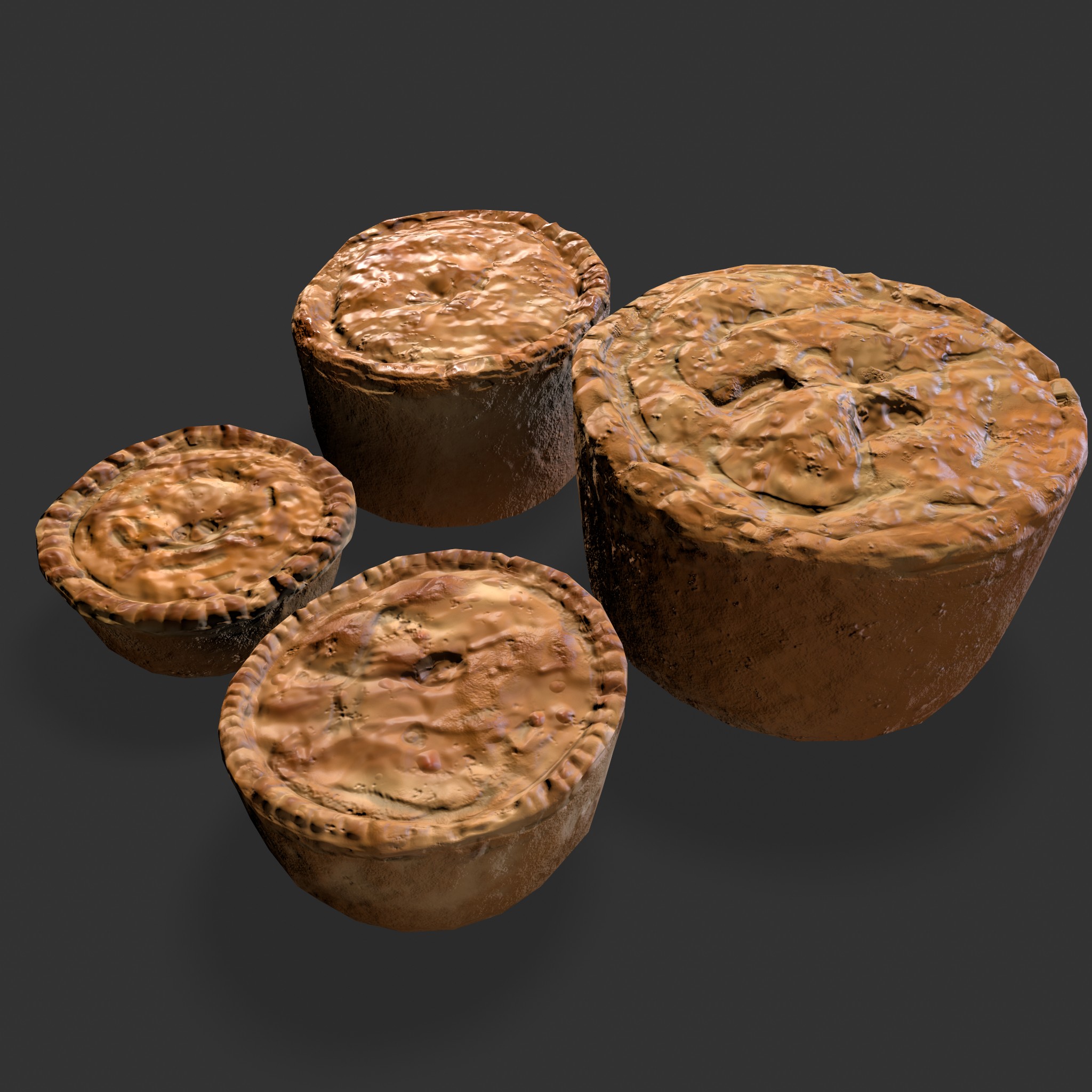 Medieval Meat Pies - 3D Model by Get Dead Entertainment