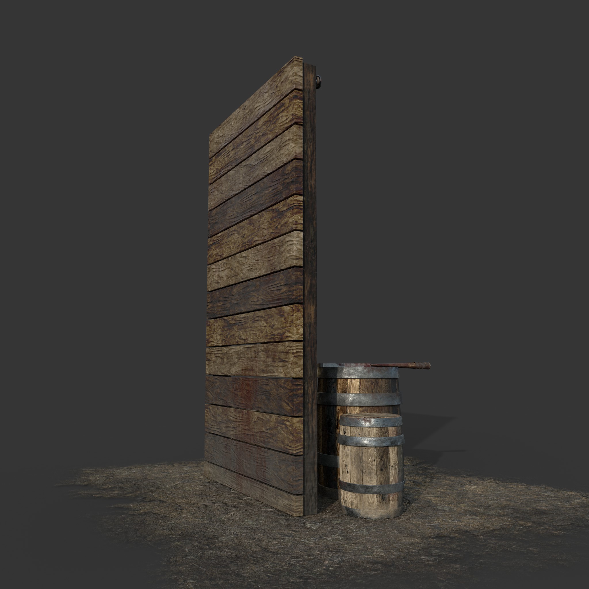 Medieval Meat Stall - 3D Model by Get Dead Entertainment