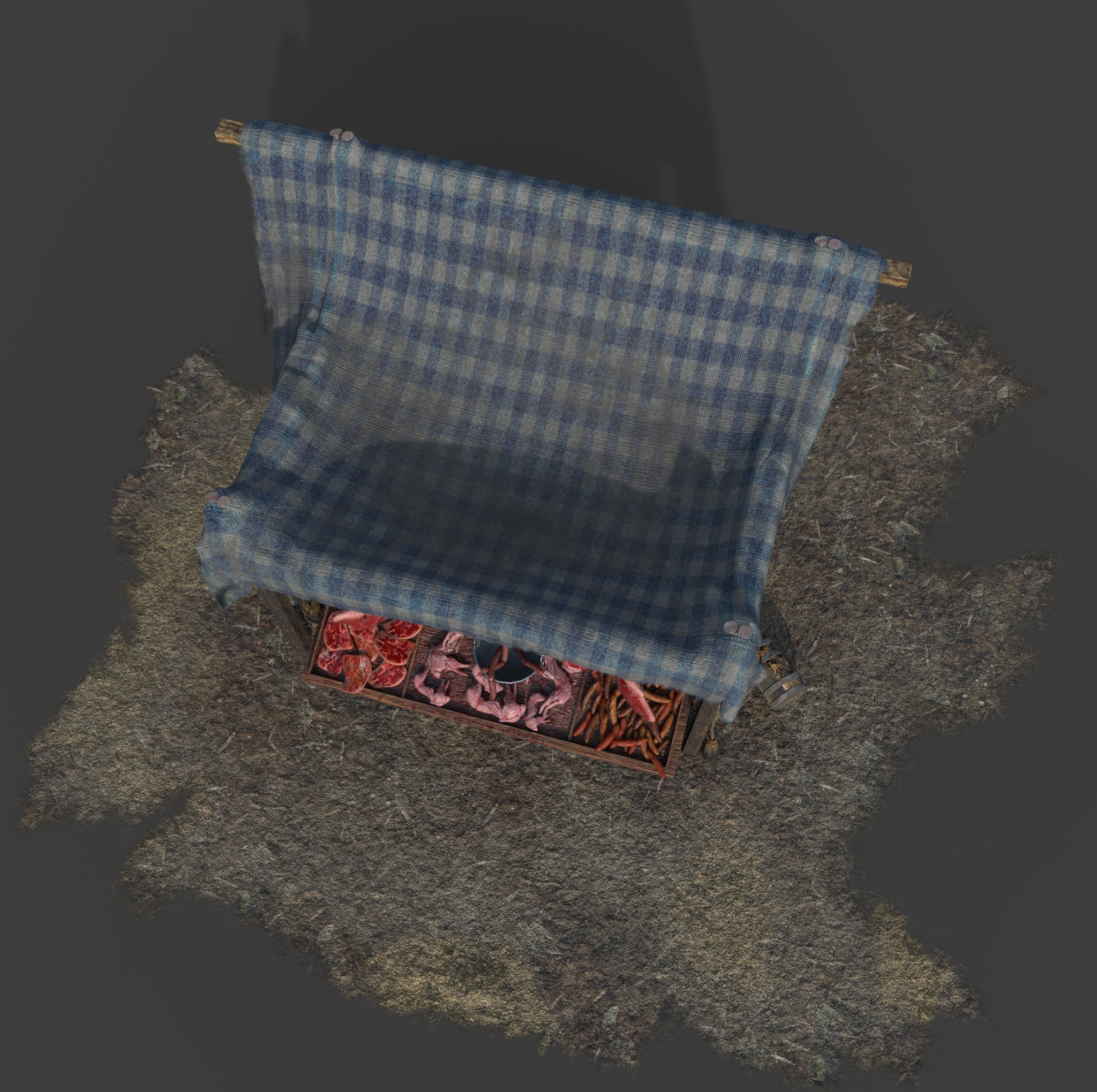 Medieval Meat Tent - 3D Model by Get Dead Entertainment