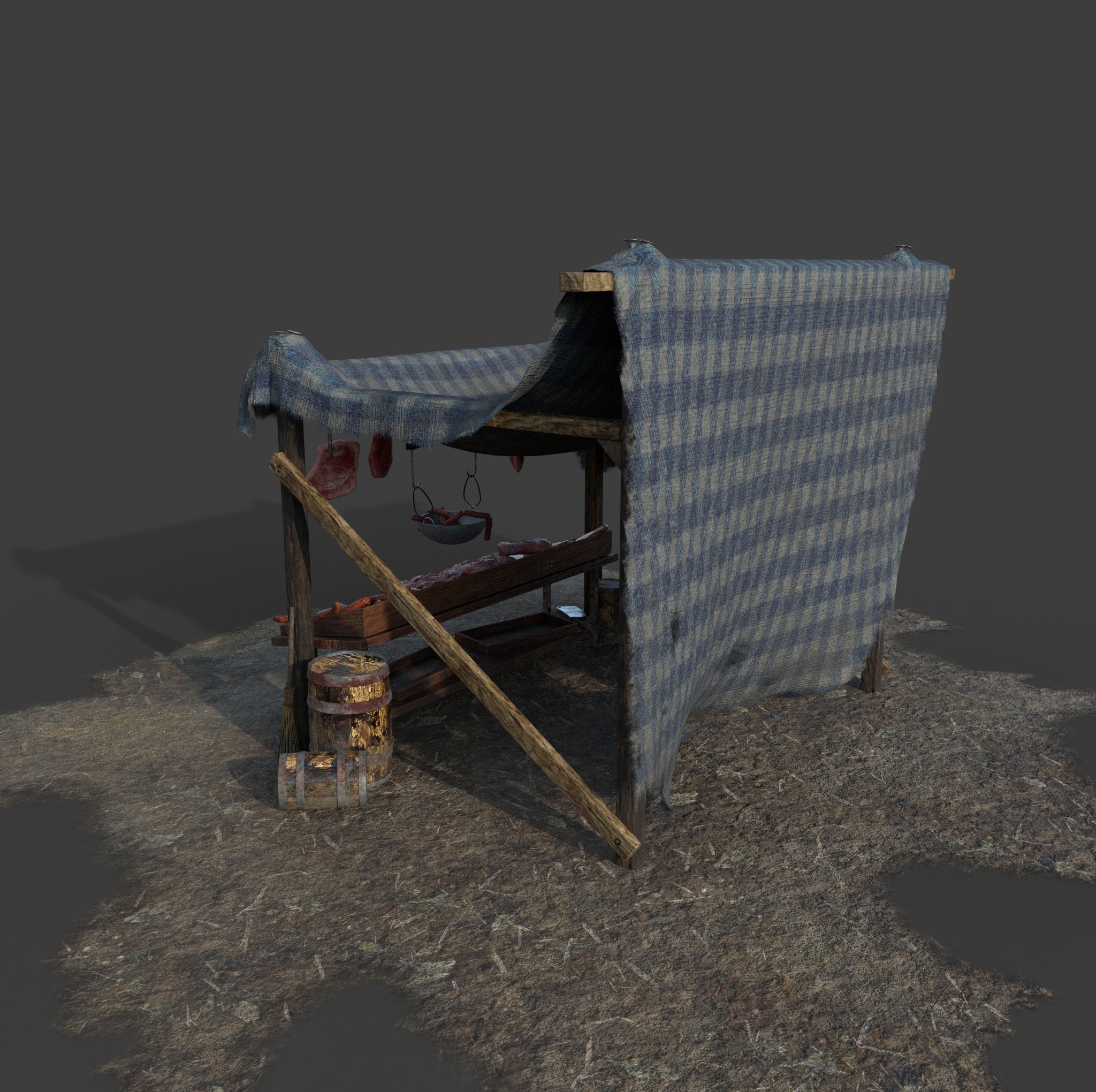 Medieval Meat Tent - 3D Model by Get Dead Entertainment