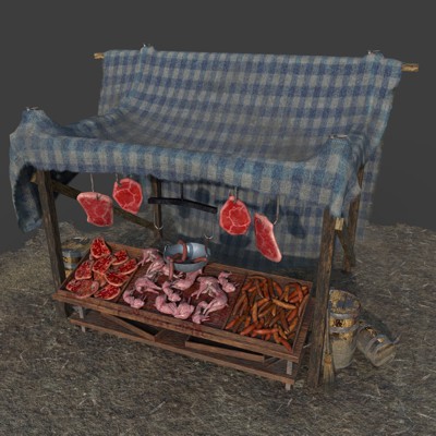 Medieval Meat Tent - 3D Model by Get Dead Entertainment
