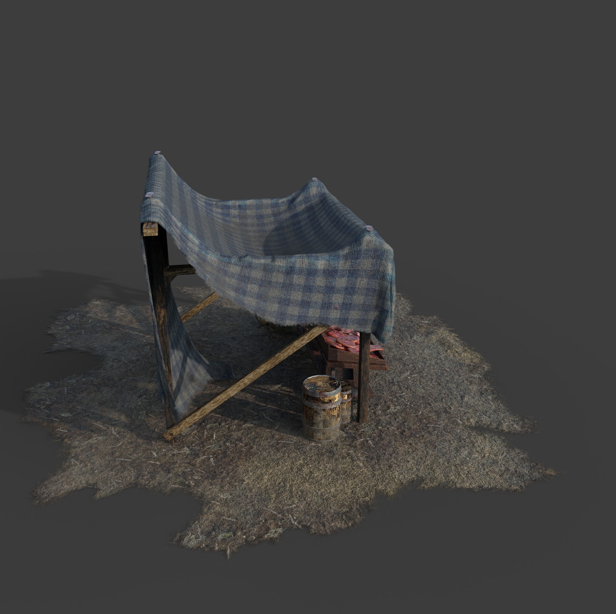 Medieval Meat Tent - 3D Model by Get Dead Entertainment