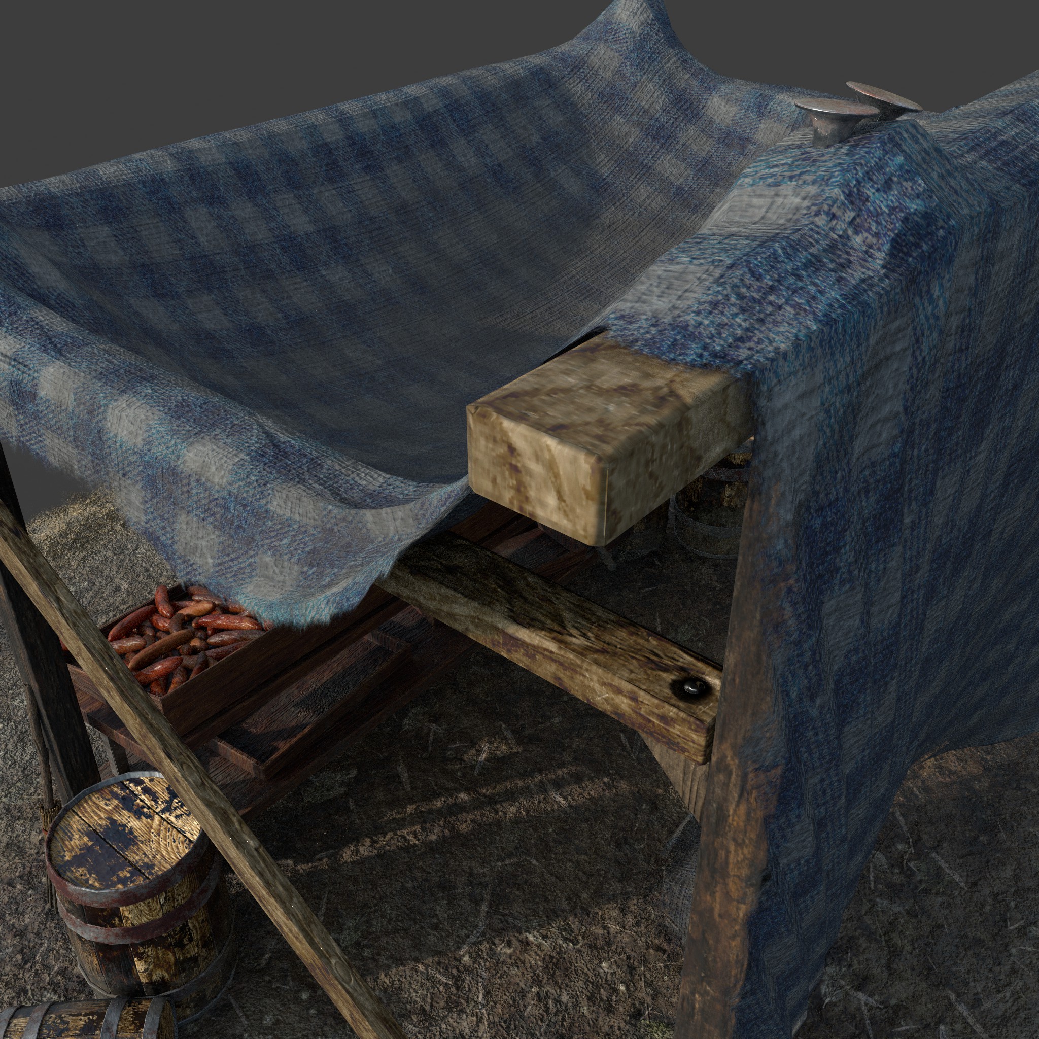 Medieval Meat Tent - 3D Model by Get Dead Entertainment