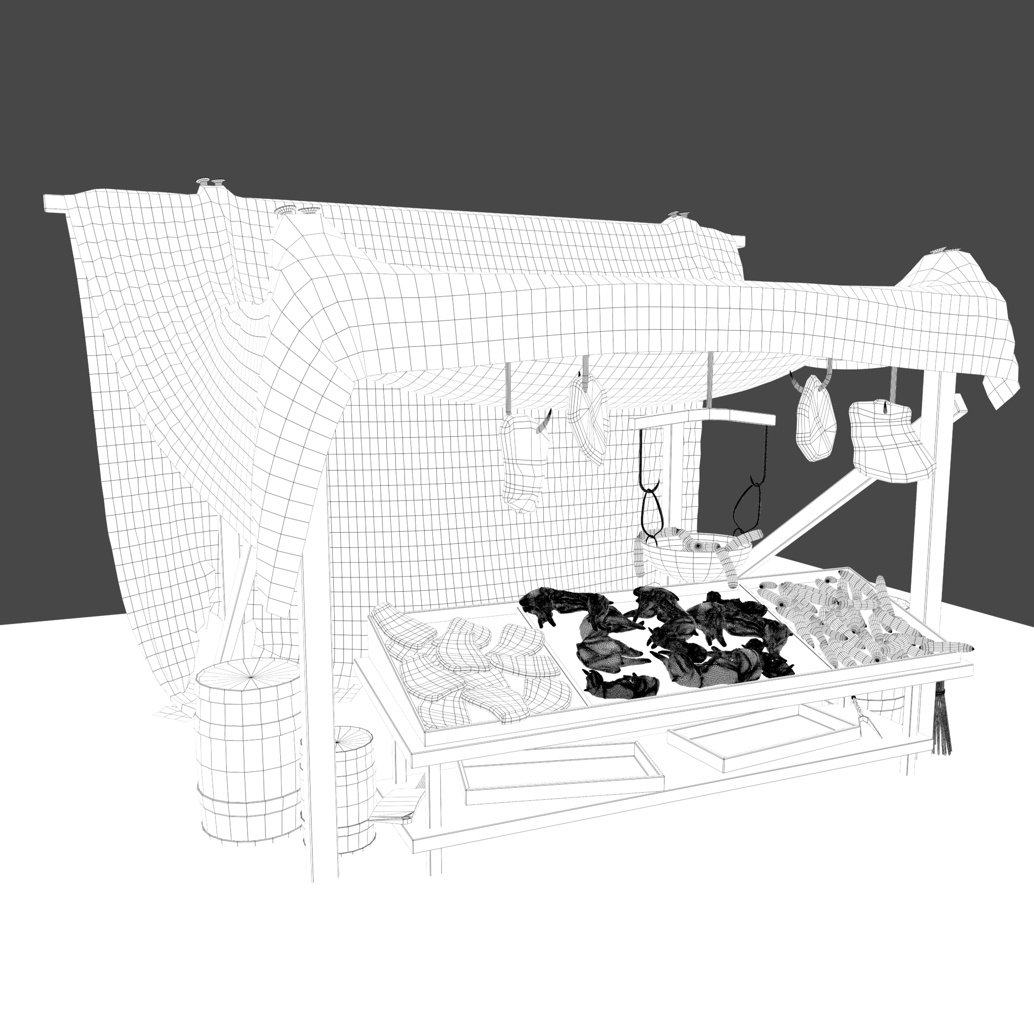 Medieval Meat Tent - 3D Model by Get Dead Entertainment