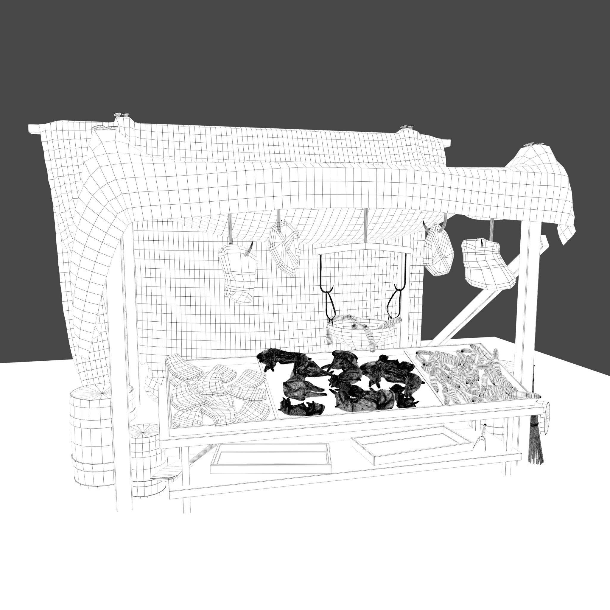 Medieval Meat Tent - 3D Model by Get Dead Entertainment