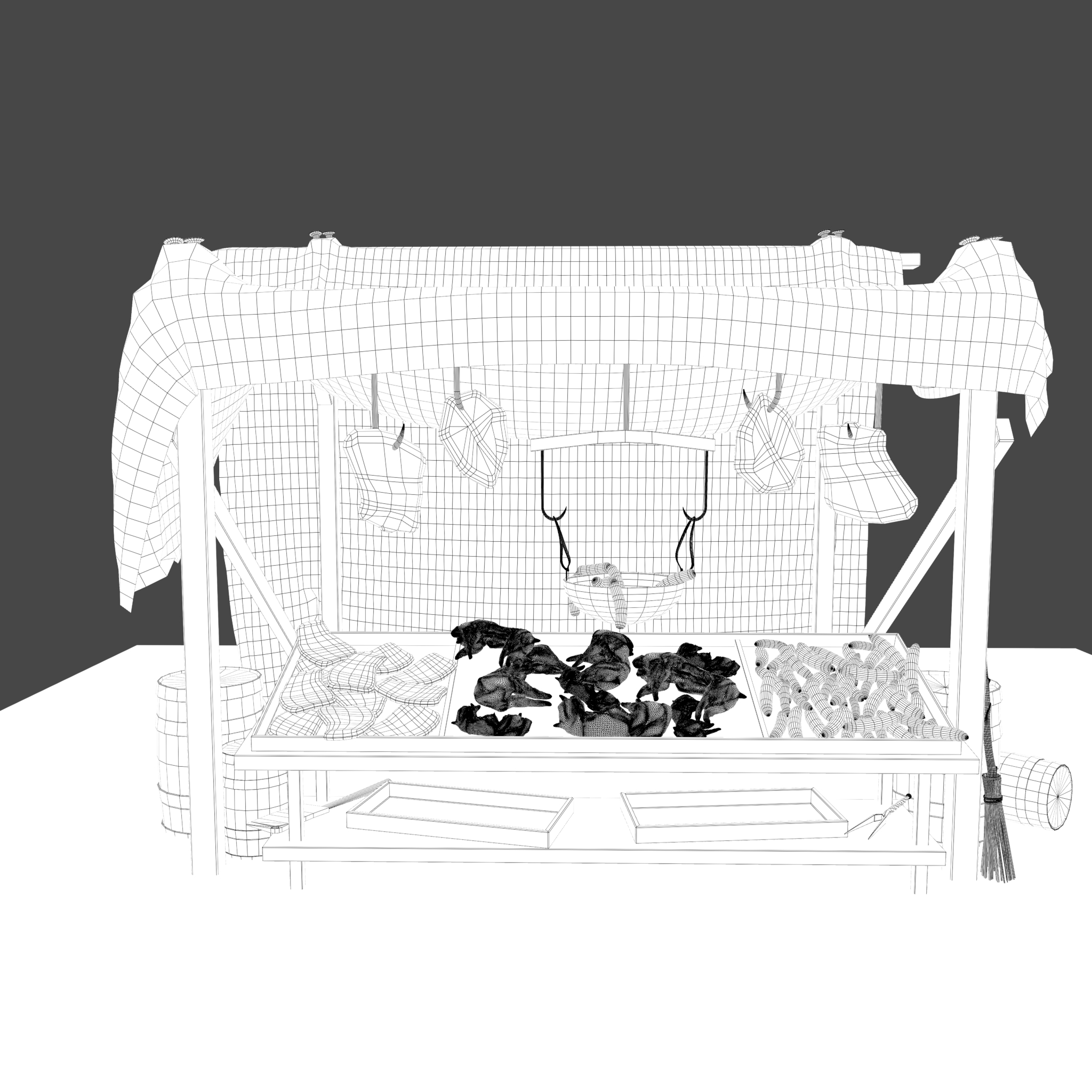 Medieval Meat Tent - 3D Model by Get Dead Entertainment