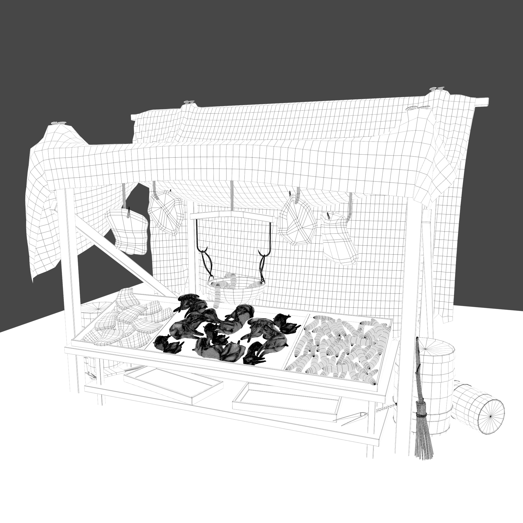 Medieval Meat Tent - 3D Model by Get Dead Entertainment