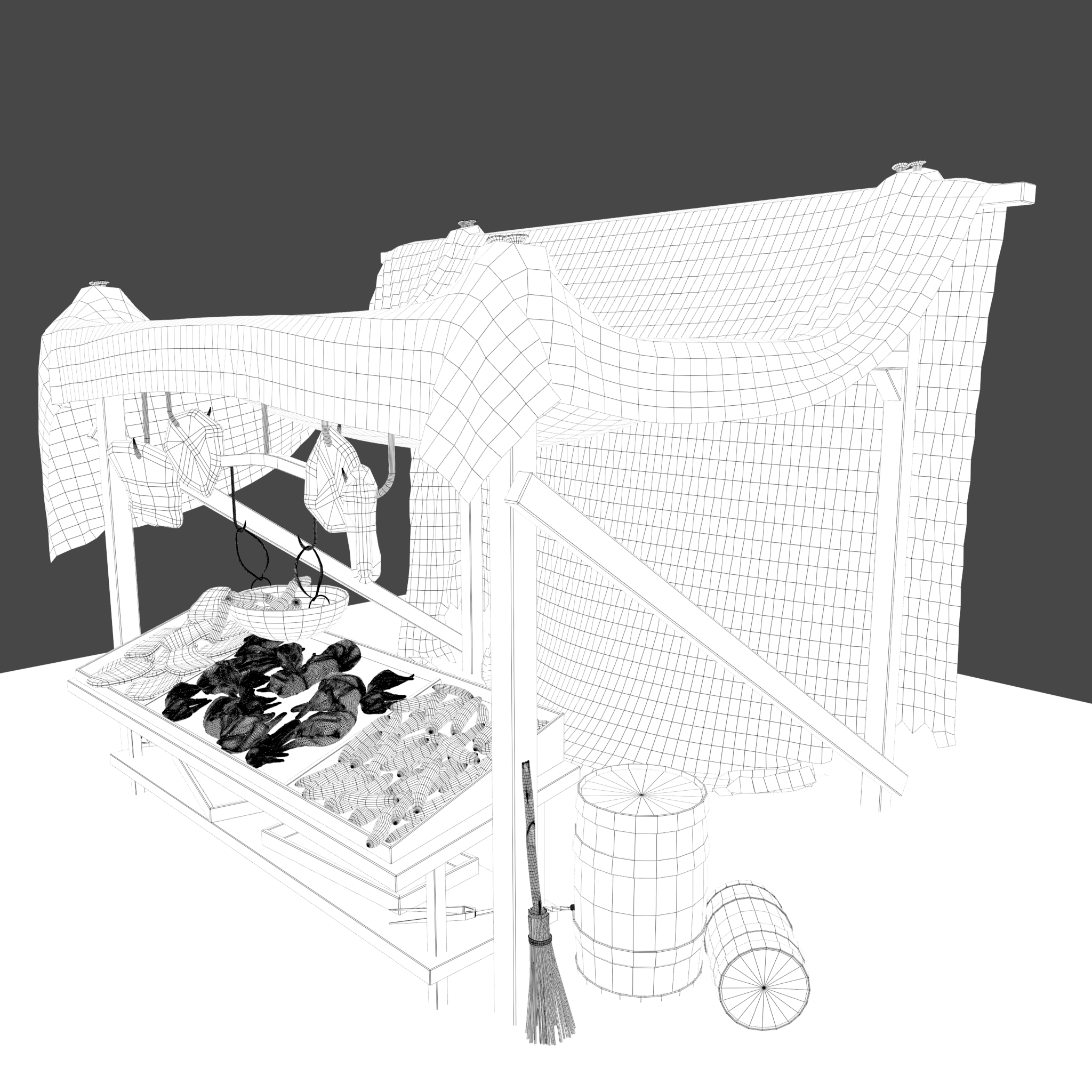 Medieval Meat Tent - 3D Model by Get Dead Entertainment