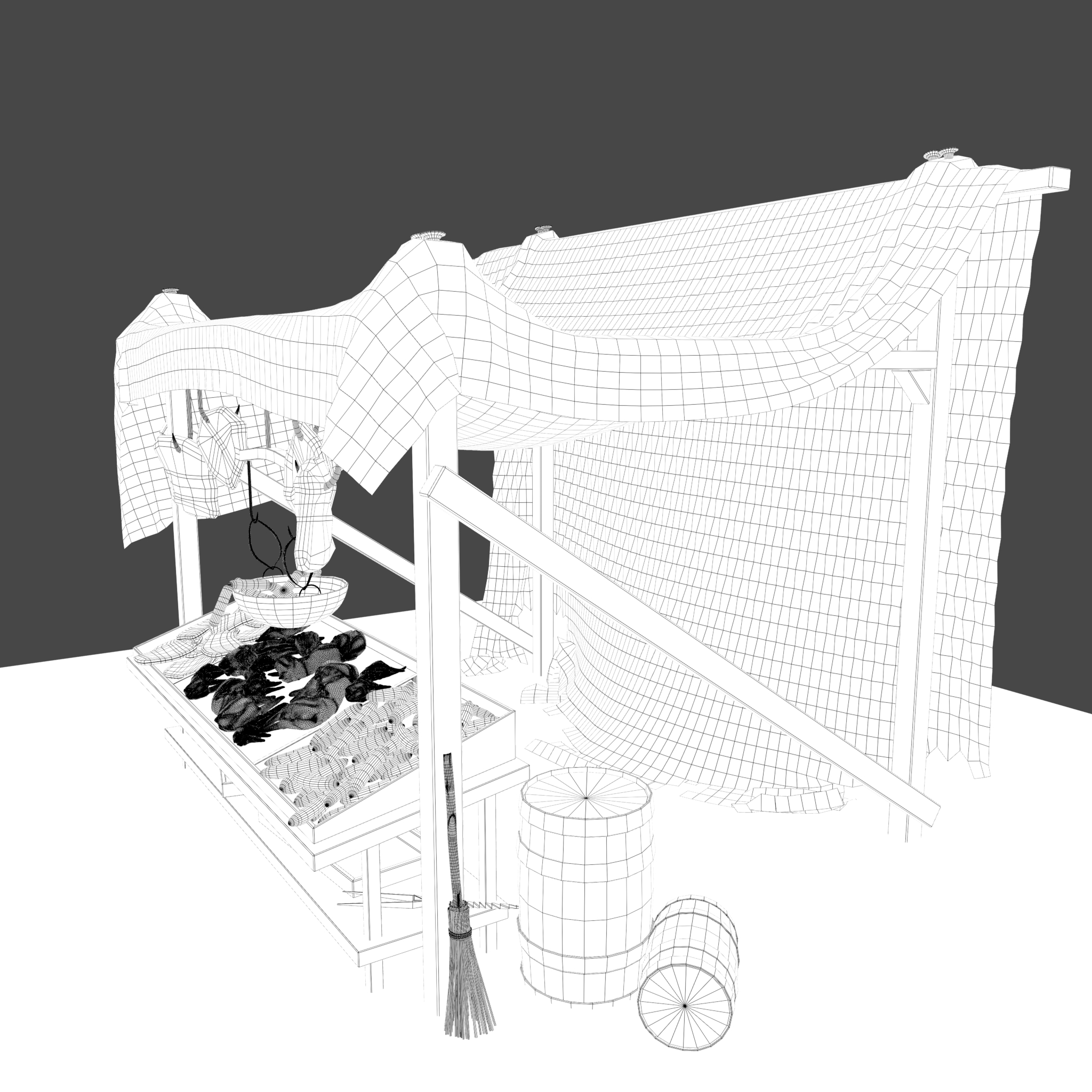 Medieval Meat Tent - 3D Model by Get Dead Entertainment