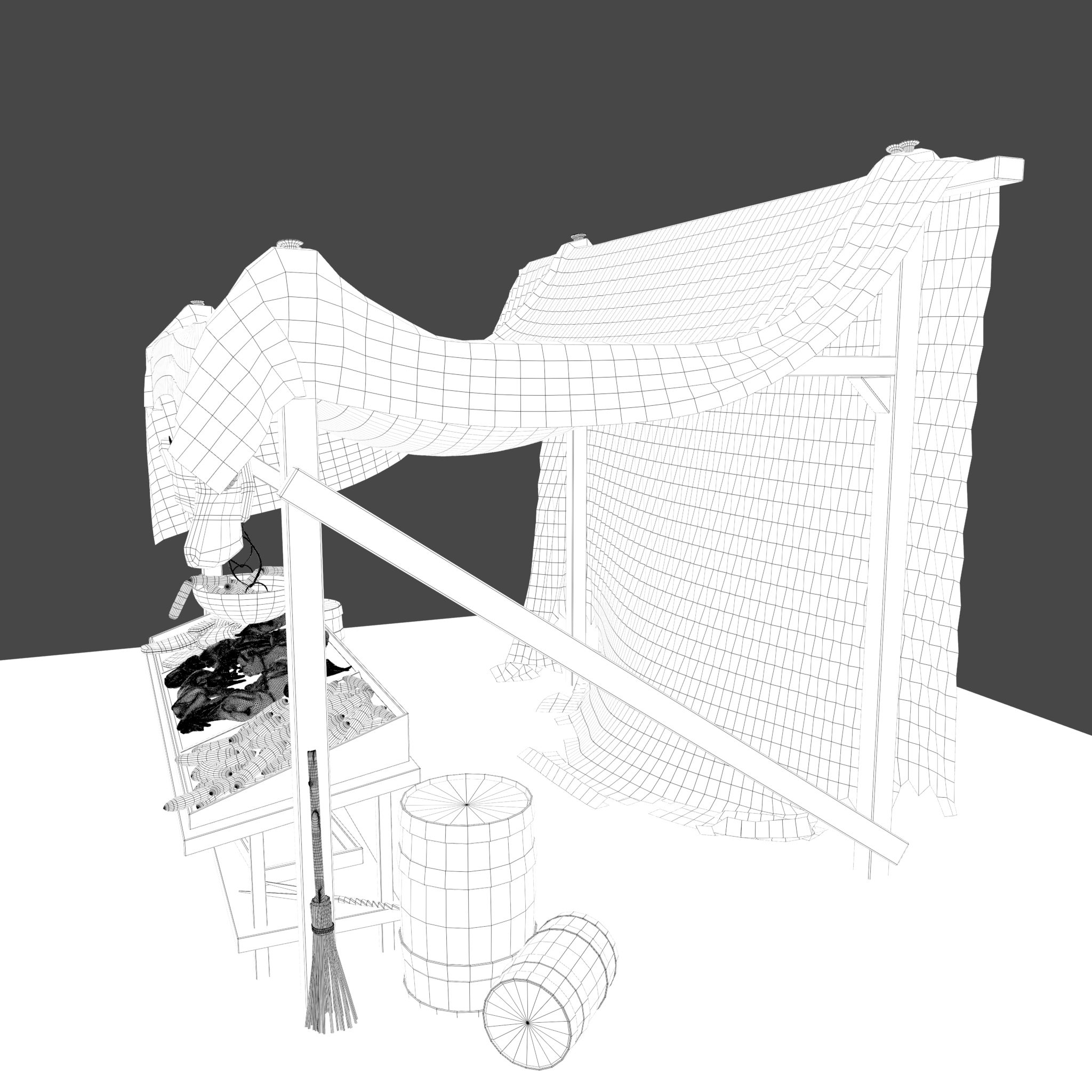 Medieval Meat Tent - 3D Model by Get Dead Entertainment