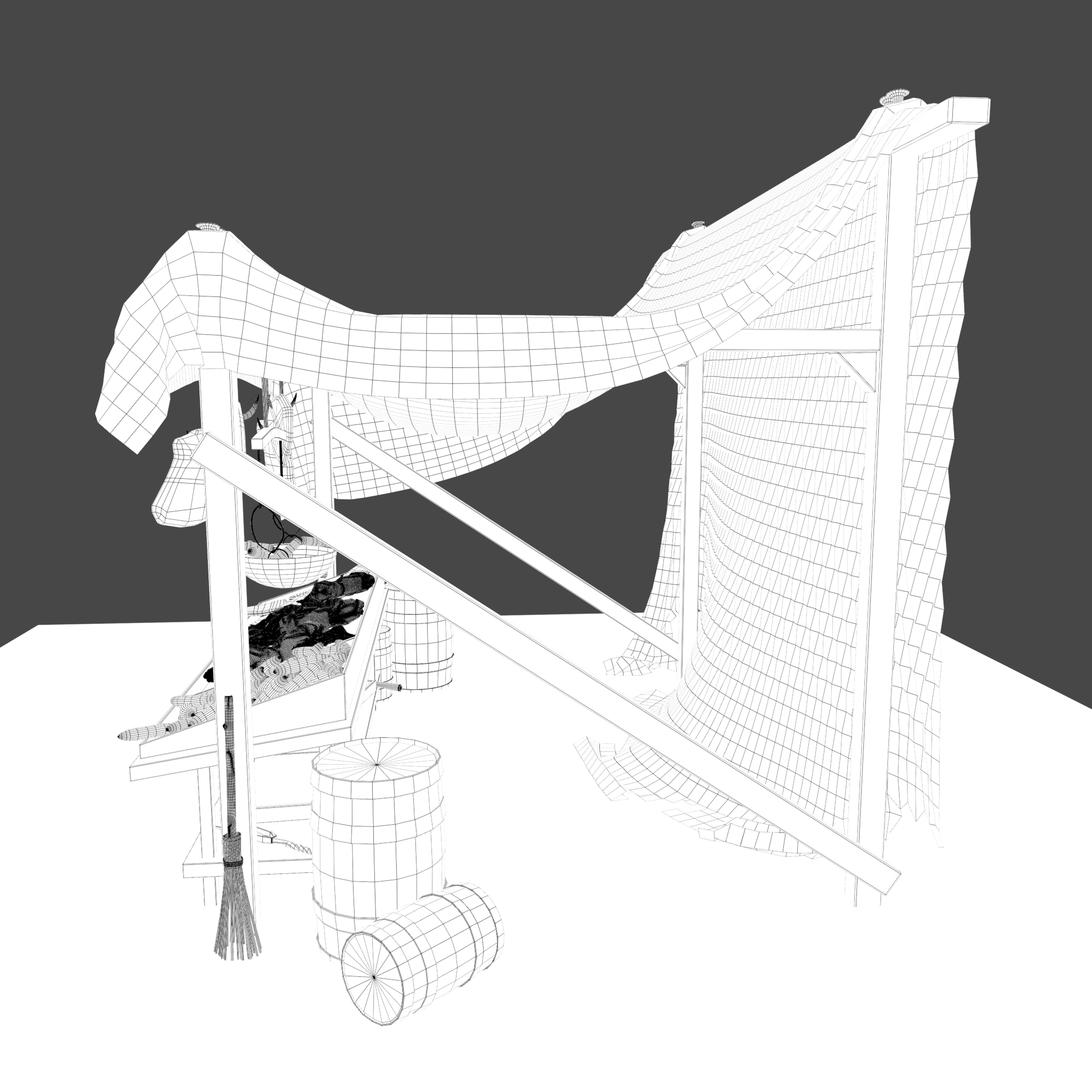 Medieval Meat Tent - 3D Model by Get Dead Entertainment