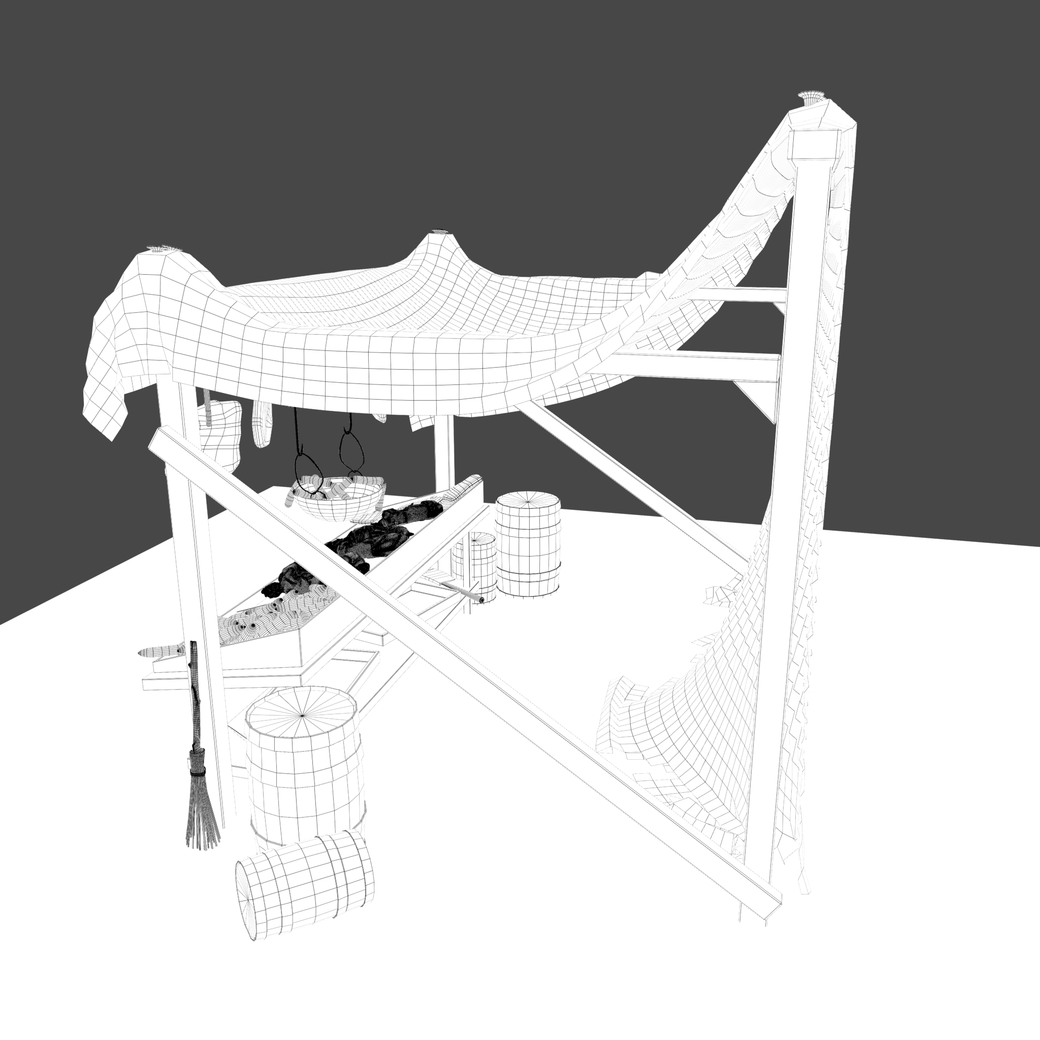 Medieval Meat Tent - 3D Model by Get Dead Entertainment