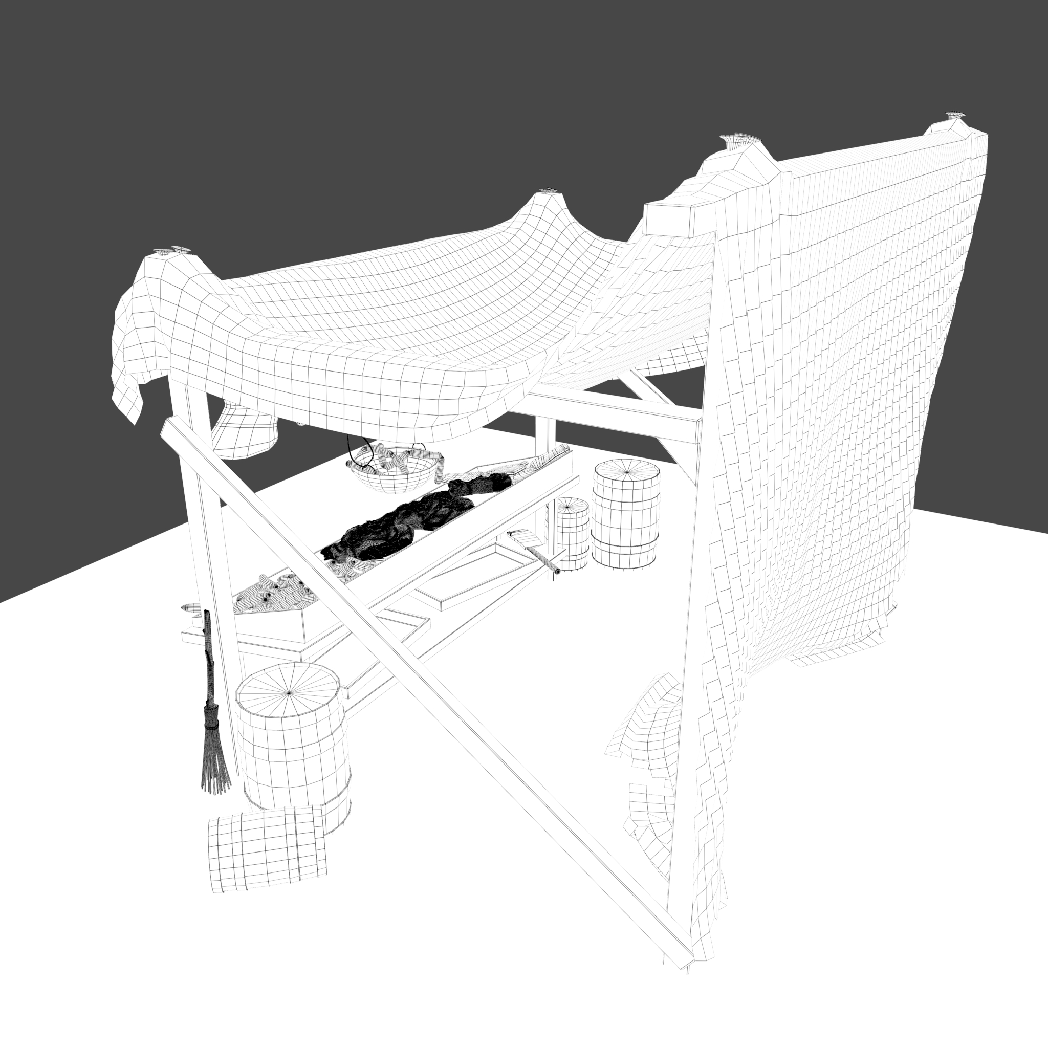 Medieval Meat Tent - 3D Model by Get Dead Entertainment