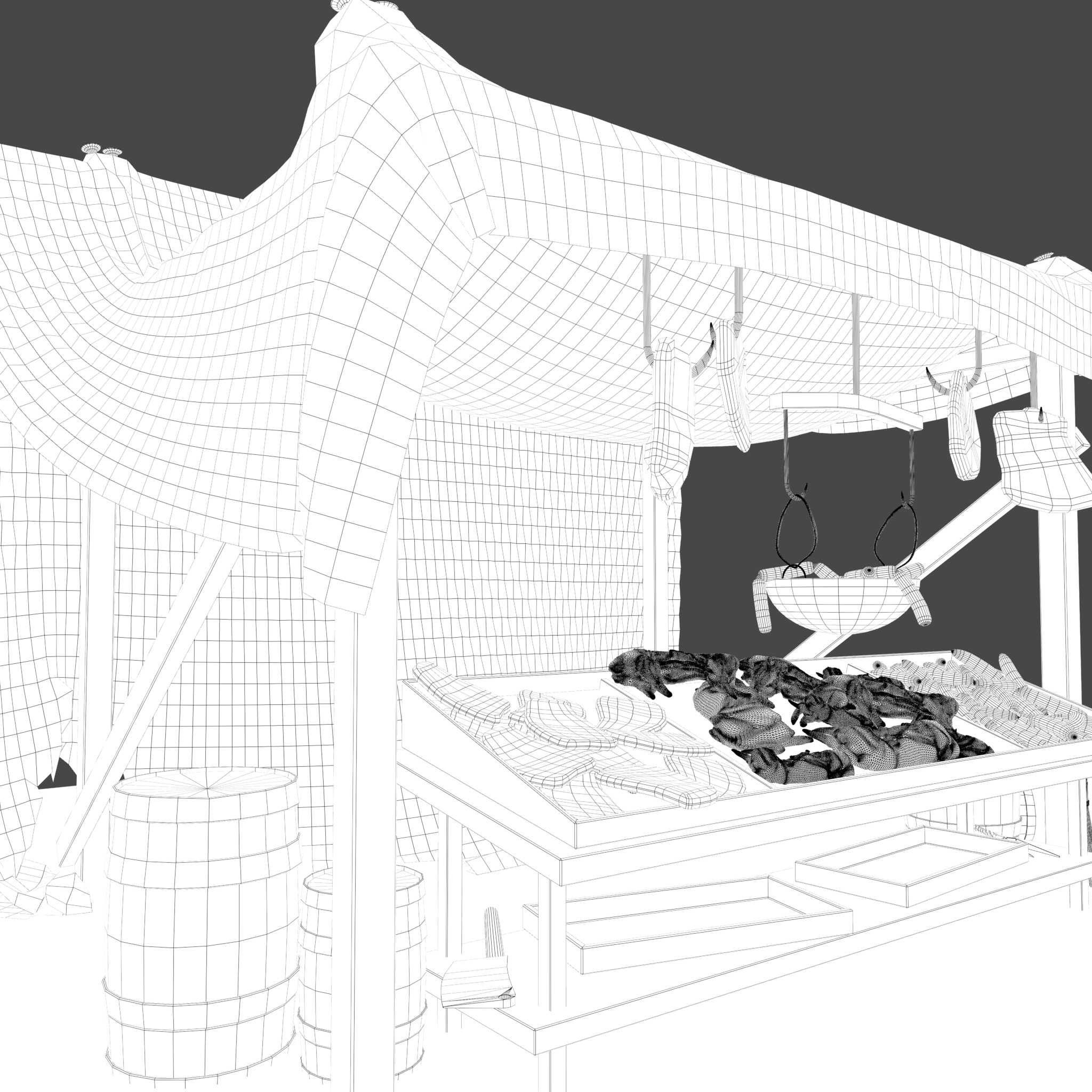 Medieval Meat Tent - 3D Model by Get Dead Entertainment