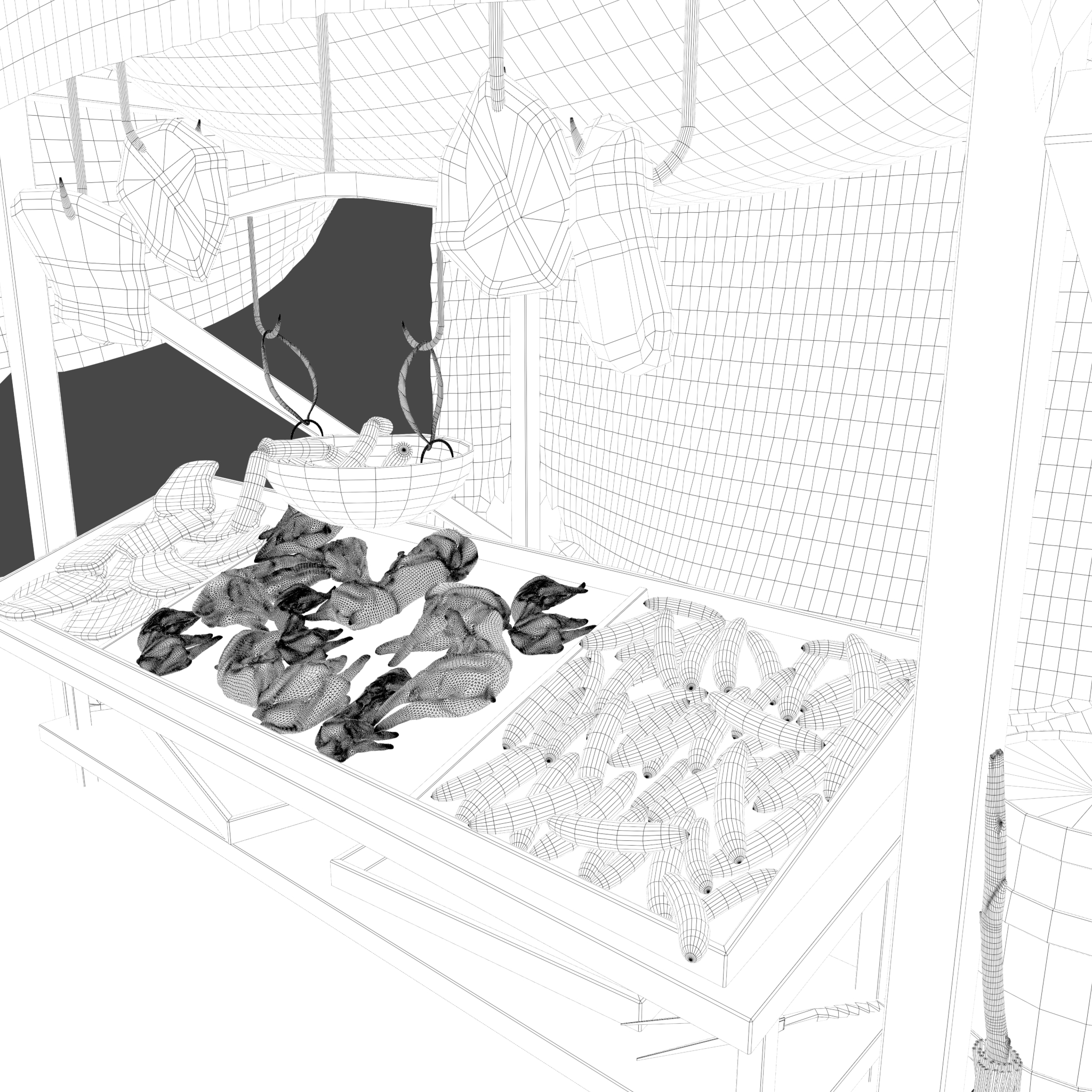 Medieval Meat Tent - 3D Model by Get Dead Entertainment