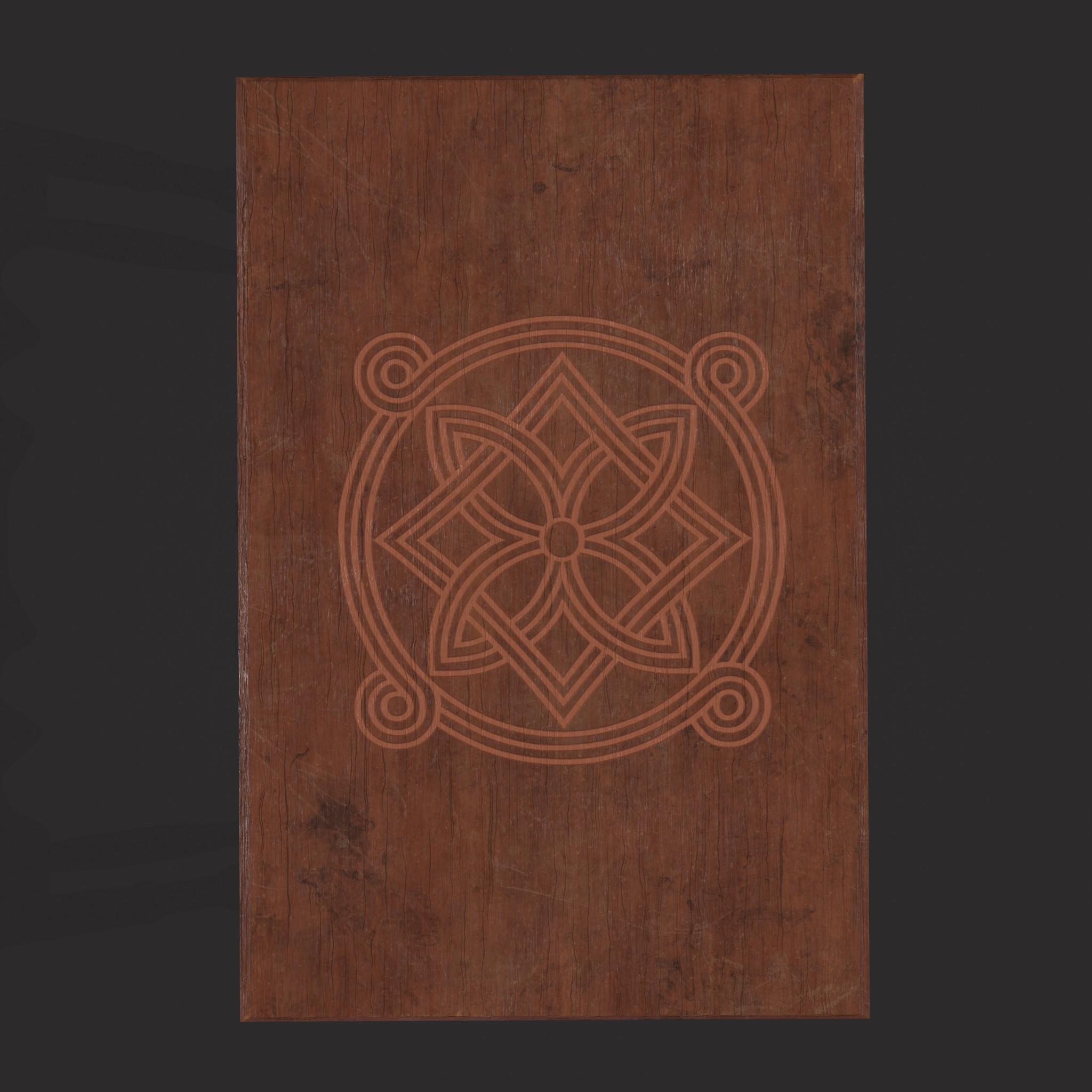 Medieval Oak End Table - 3D Model by Get Dead Entertainment