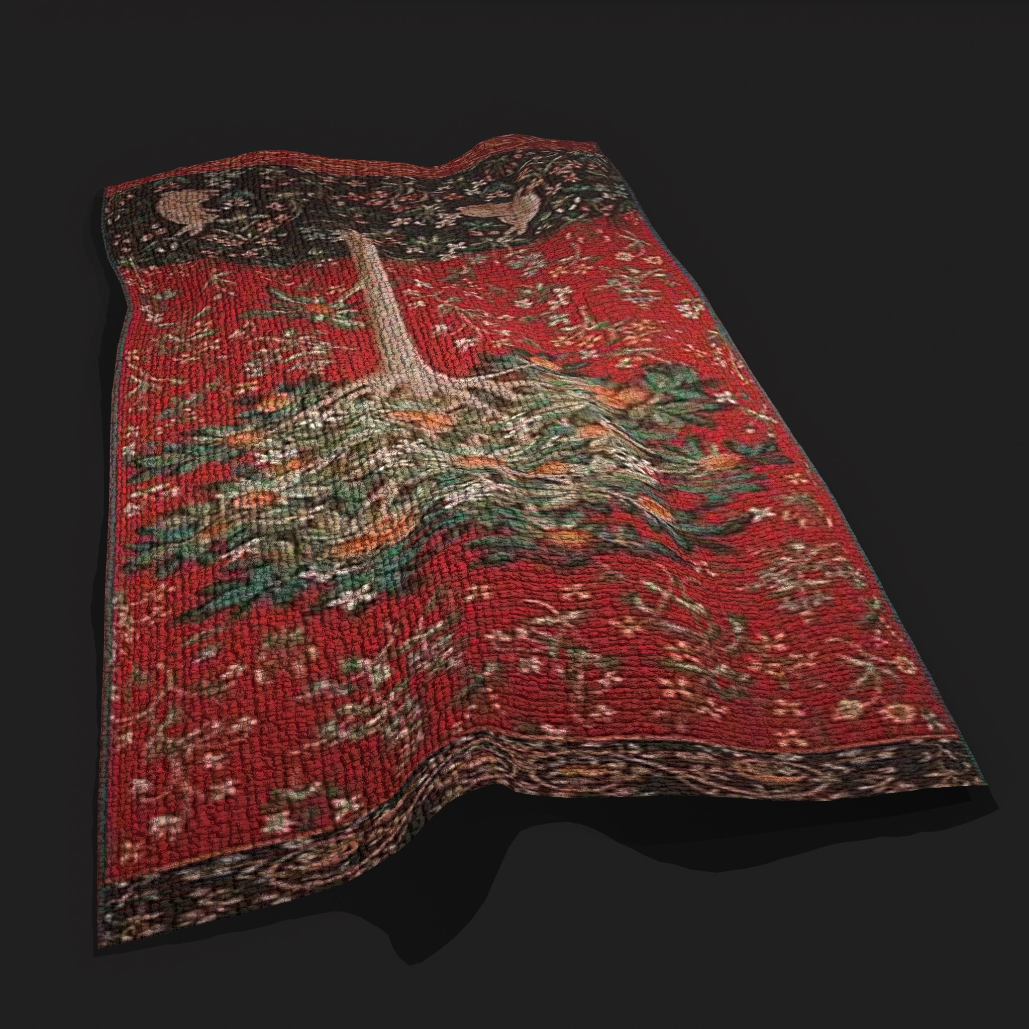 Medieval Orange Tree Tapestry - 3D Model by Get Dead Entertainment